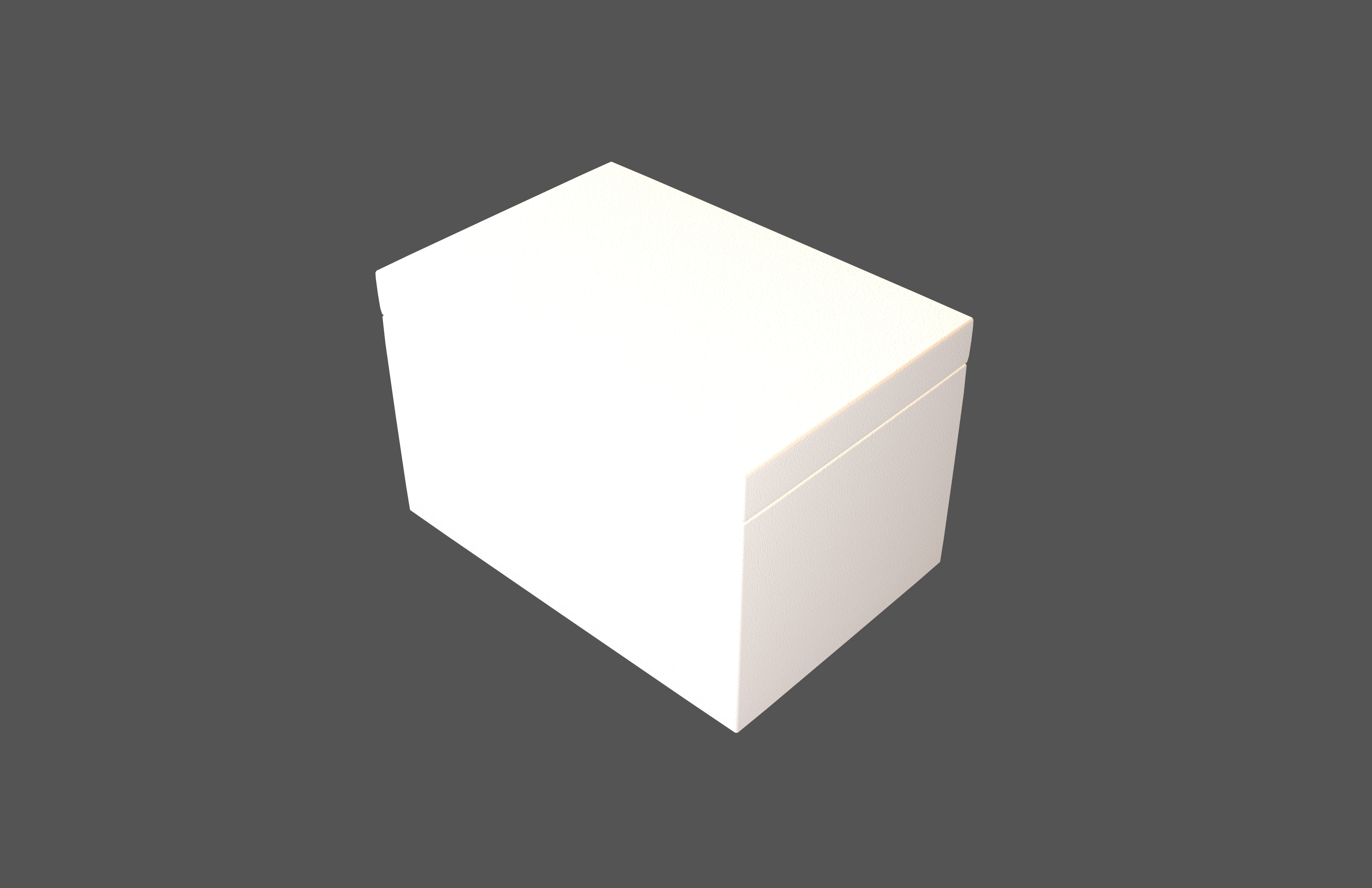 3D model Styrofoam Box v1 001 VR / AR / low-poly | CGTrader