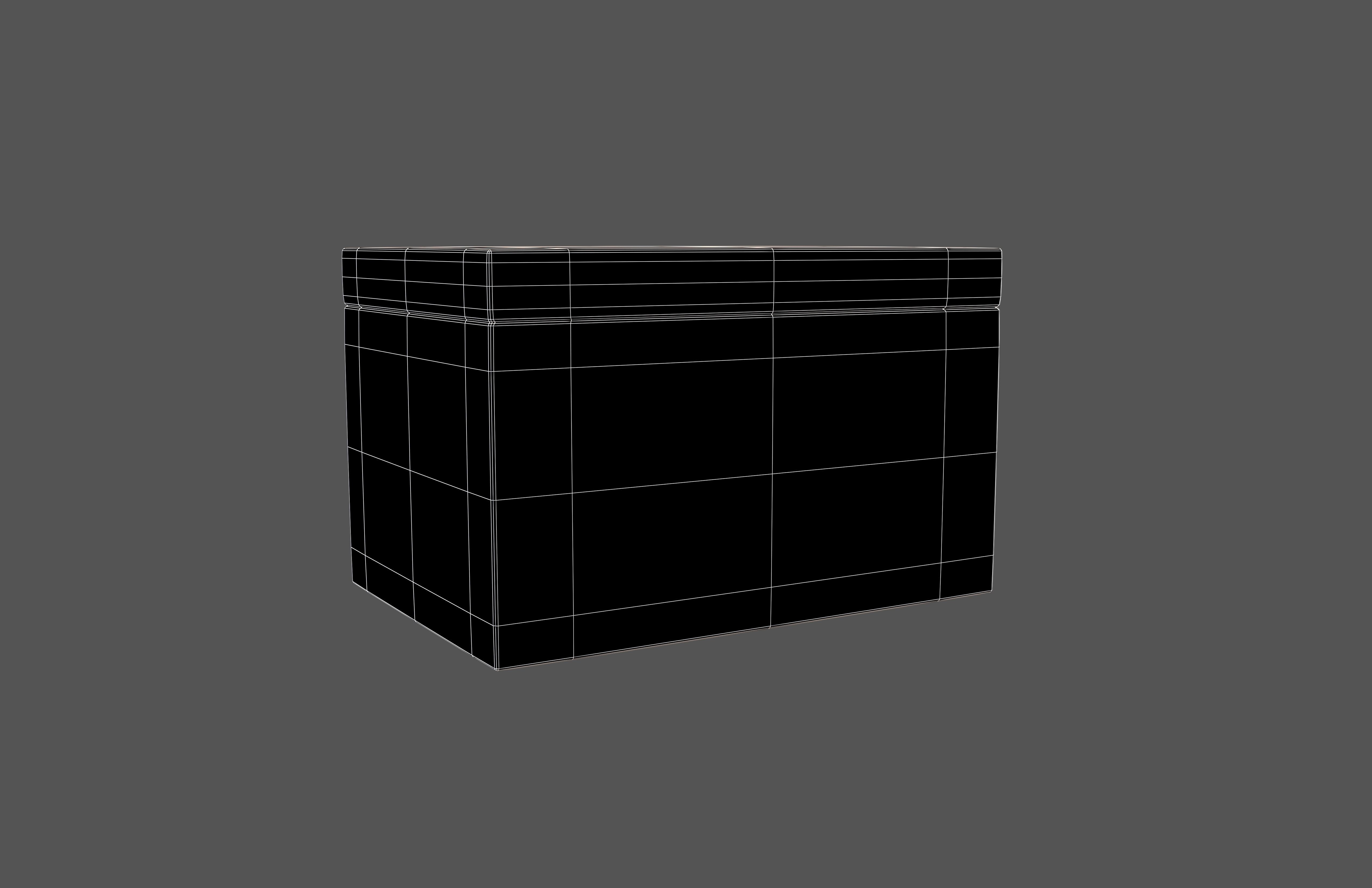 3D model Styrofoam Box v1 001 VR / AR / low-poly | CGTrader