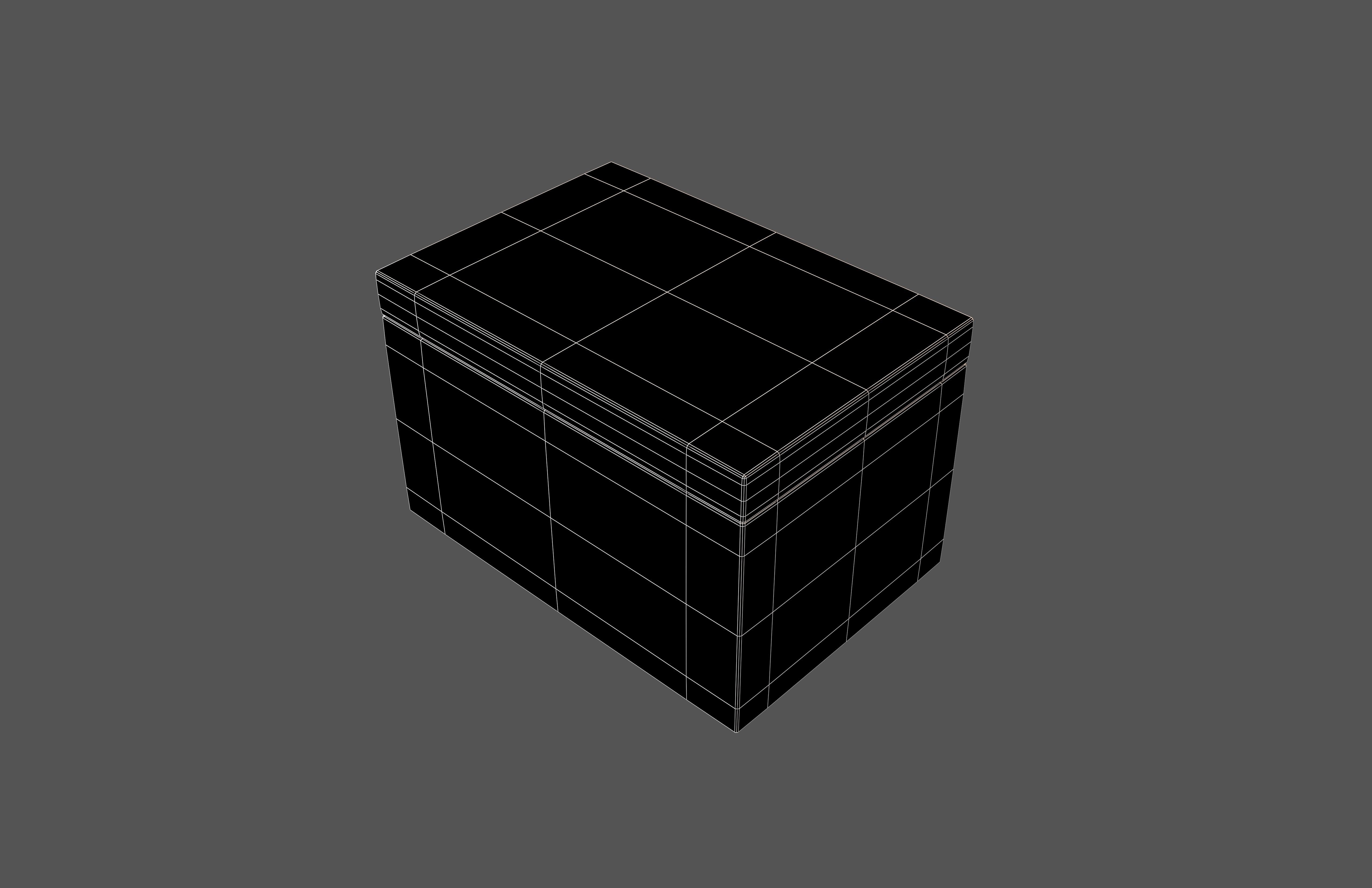 3D model Styrofoam Box v1 001 VR / AR / low-poly | CGTrader