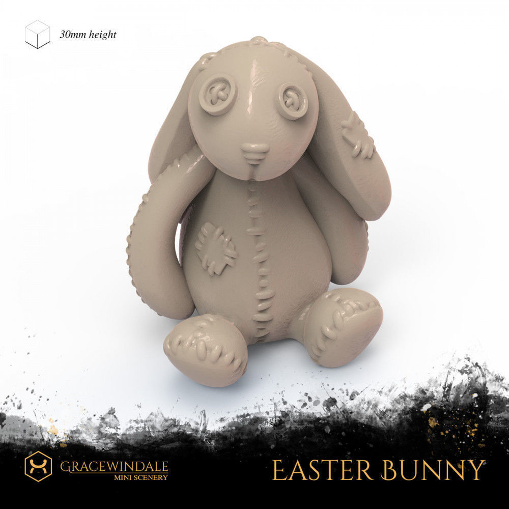 Easter Bunny and Eggs 3D model 3D printable | CGTrader