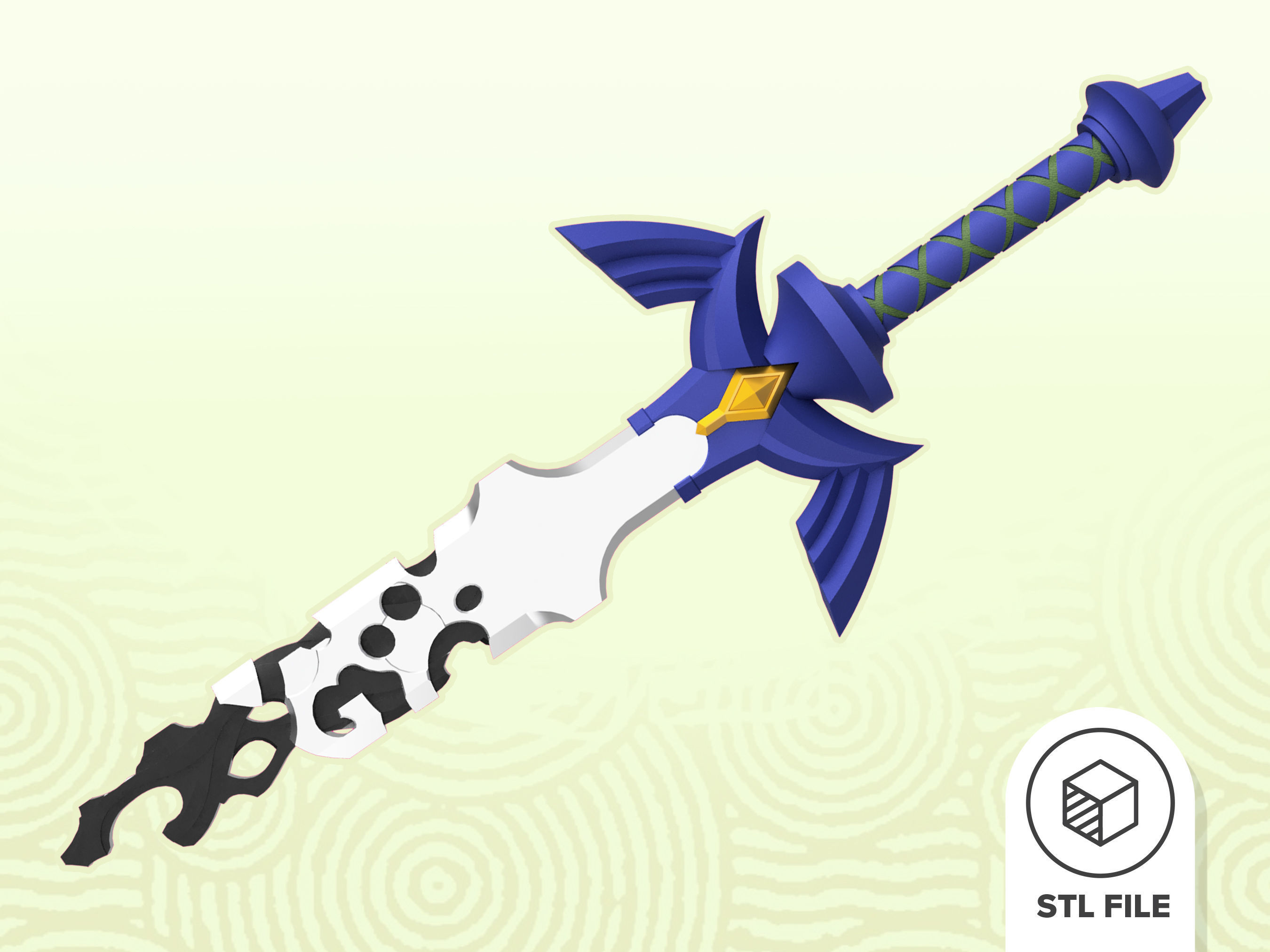 Decayed Master Sword STL - Zelda Tears of the Kingdom Inspired 3D model ...