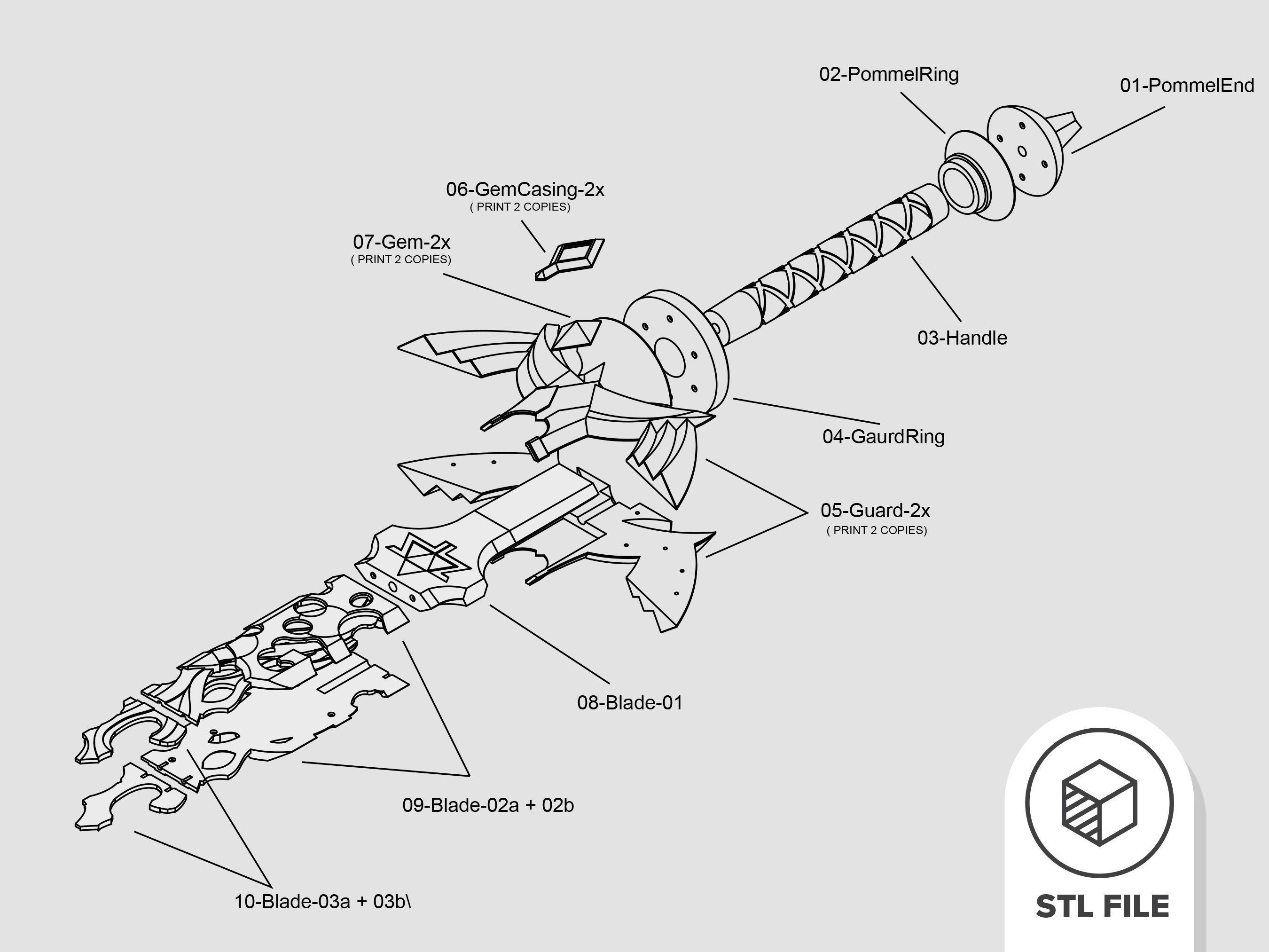 Decayed Master Sword STL - Zelda Tears of the Kingdom Inspired 3D model ...