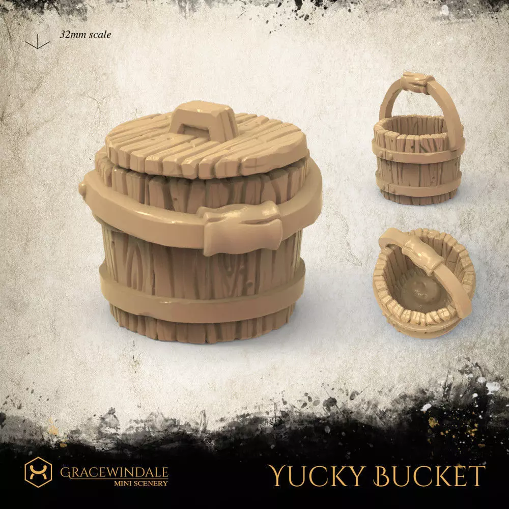 Yucky Bucket free 3D model 3D printable | CGTrader