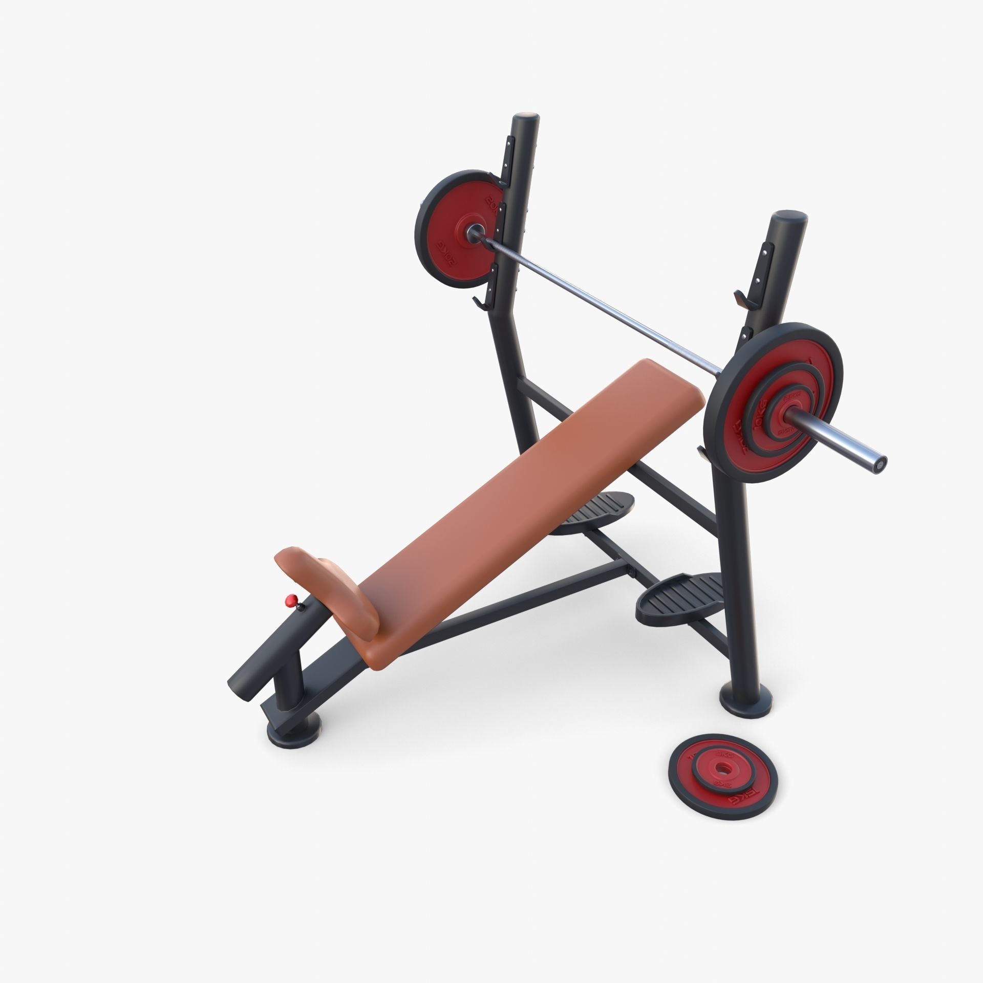 Olympic inclined bench 3D model | CGTrader