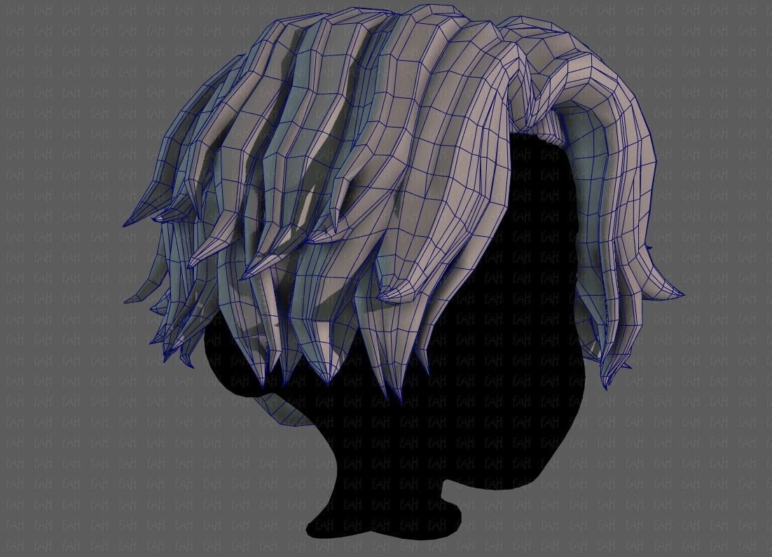 3D model 3D Hair style for boy V100 VR / AR / low-poly | CGTrader
