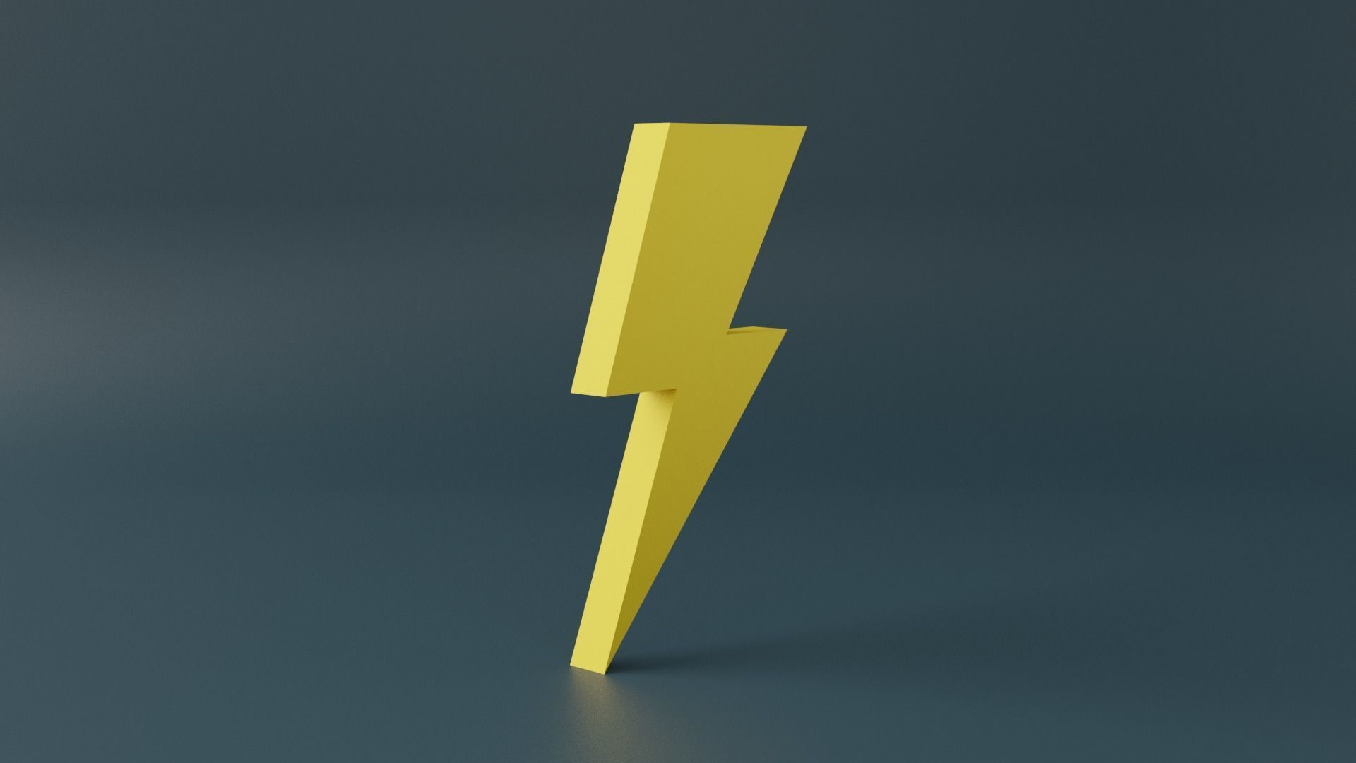 3D model Lightning Icon VR / AR / low-poly | CGTrader