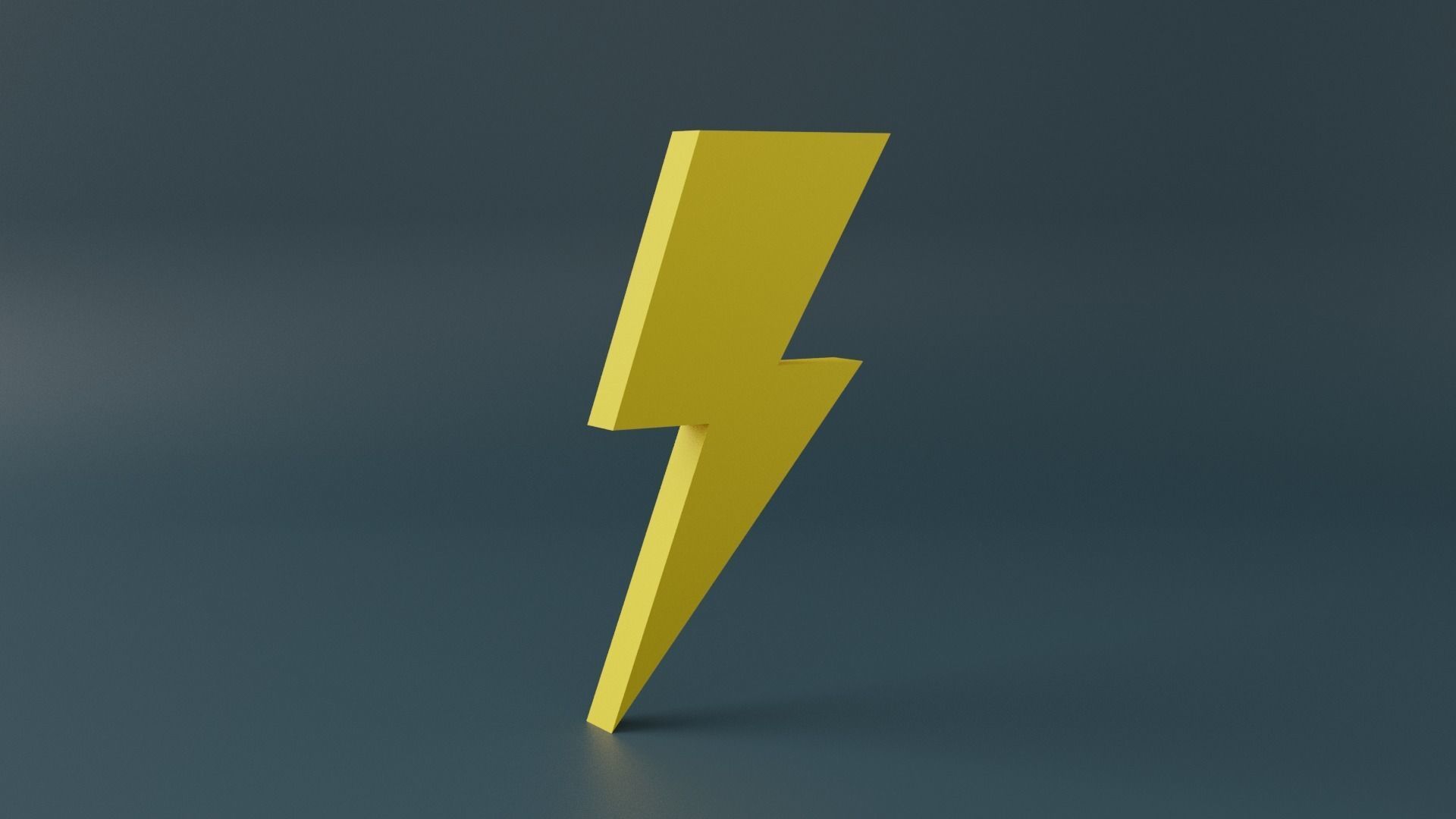 3D model Lightning Icon VR / AR / low-poly | CGTrader