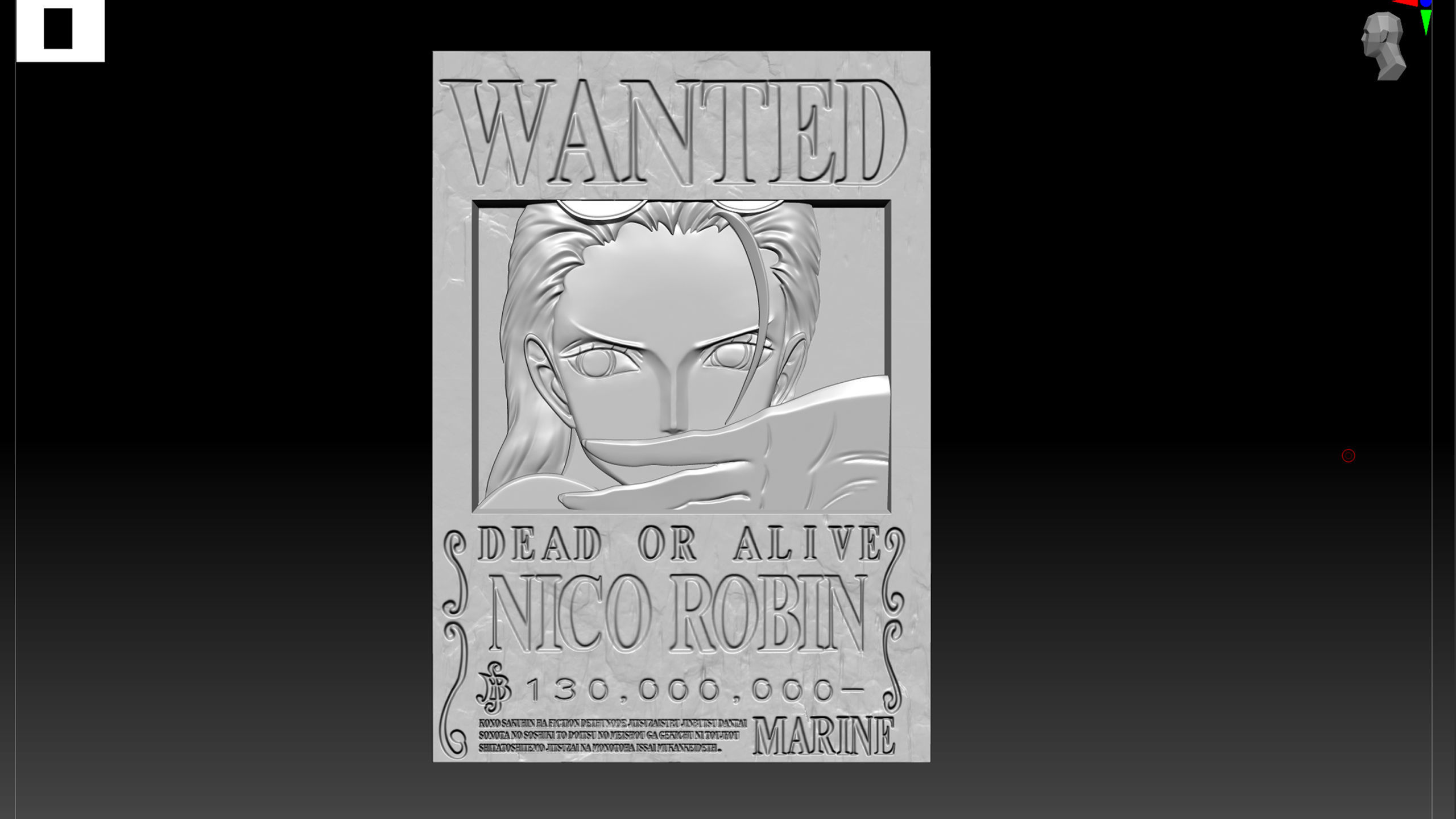 One Piece Bounty Poster 3D model | CGTrader