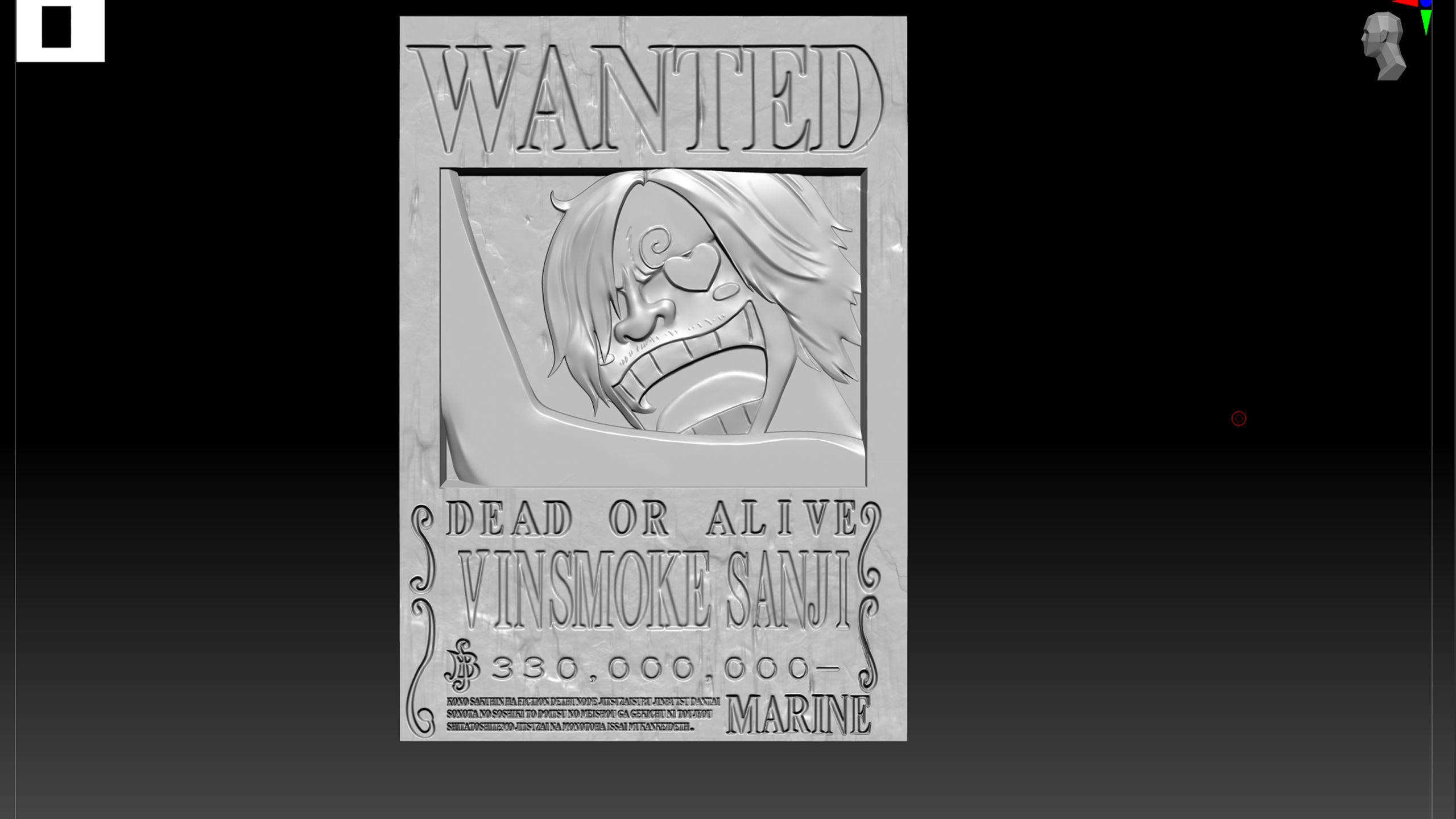 One Piece Bounty Poster 3D model | CGTrader