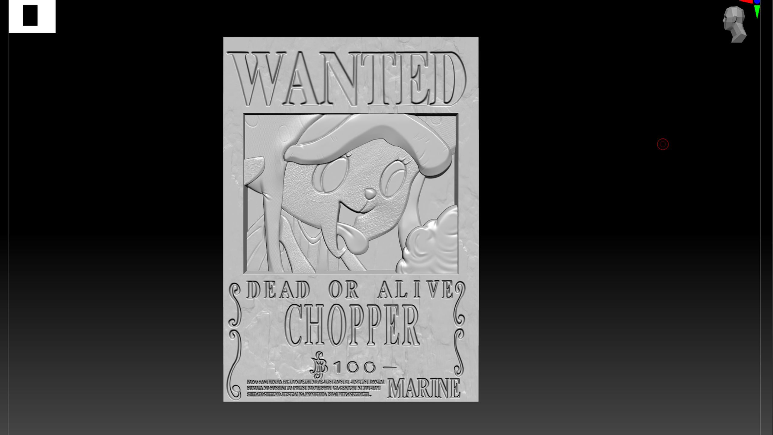 One Piece Bounty Poster 3D model | CGTrader