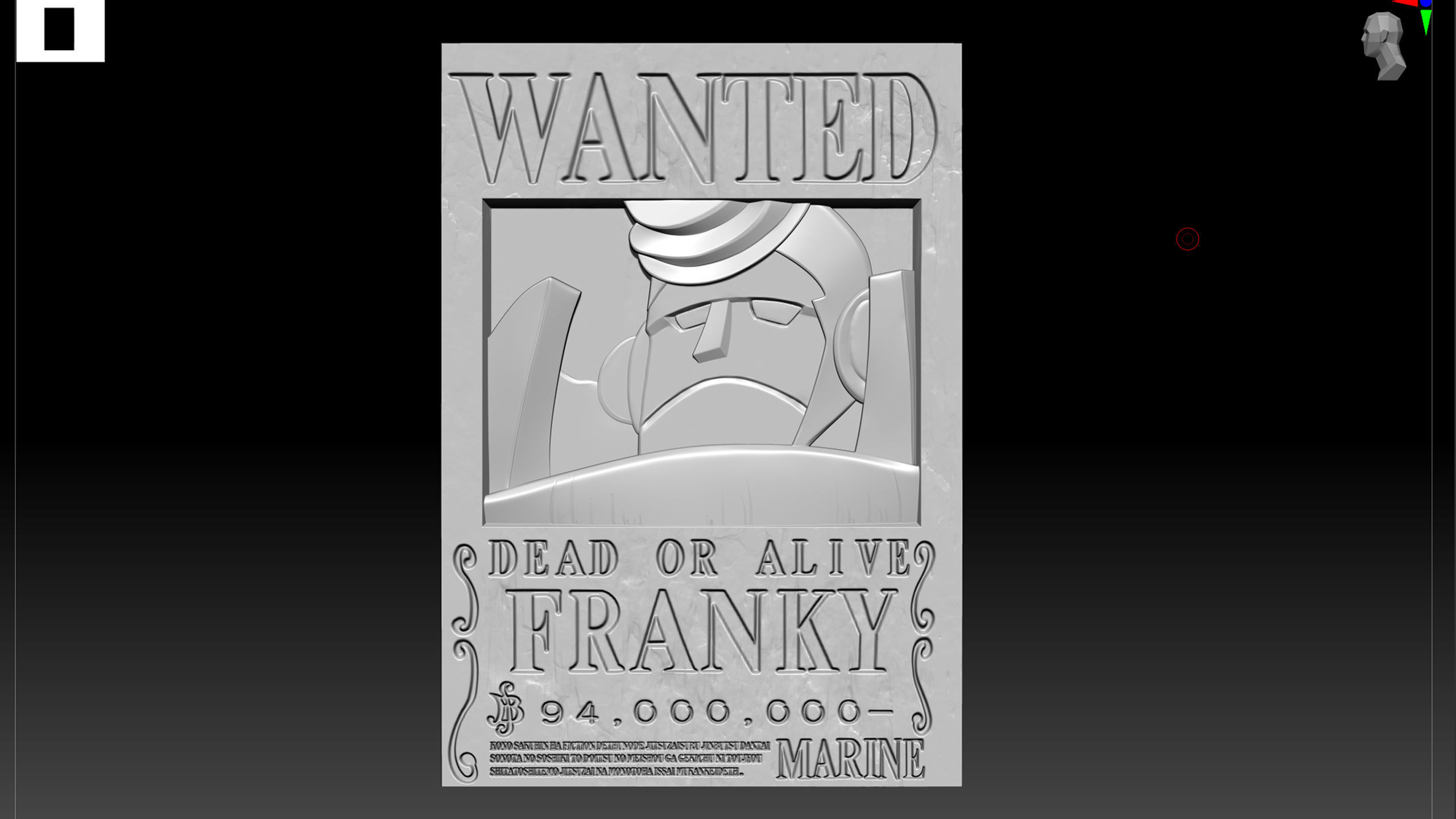 One Piece Bounty Poster 3D model | CGTrader