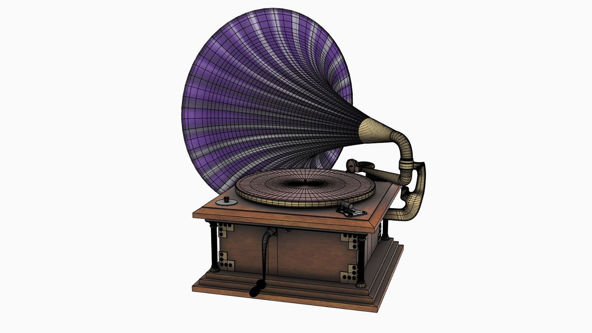 Gramophone free VR / AR / low-poly 3D model | CGTrader
