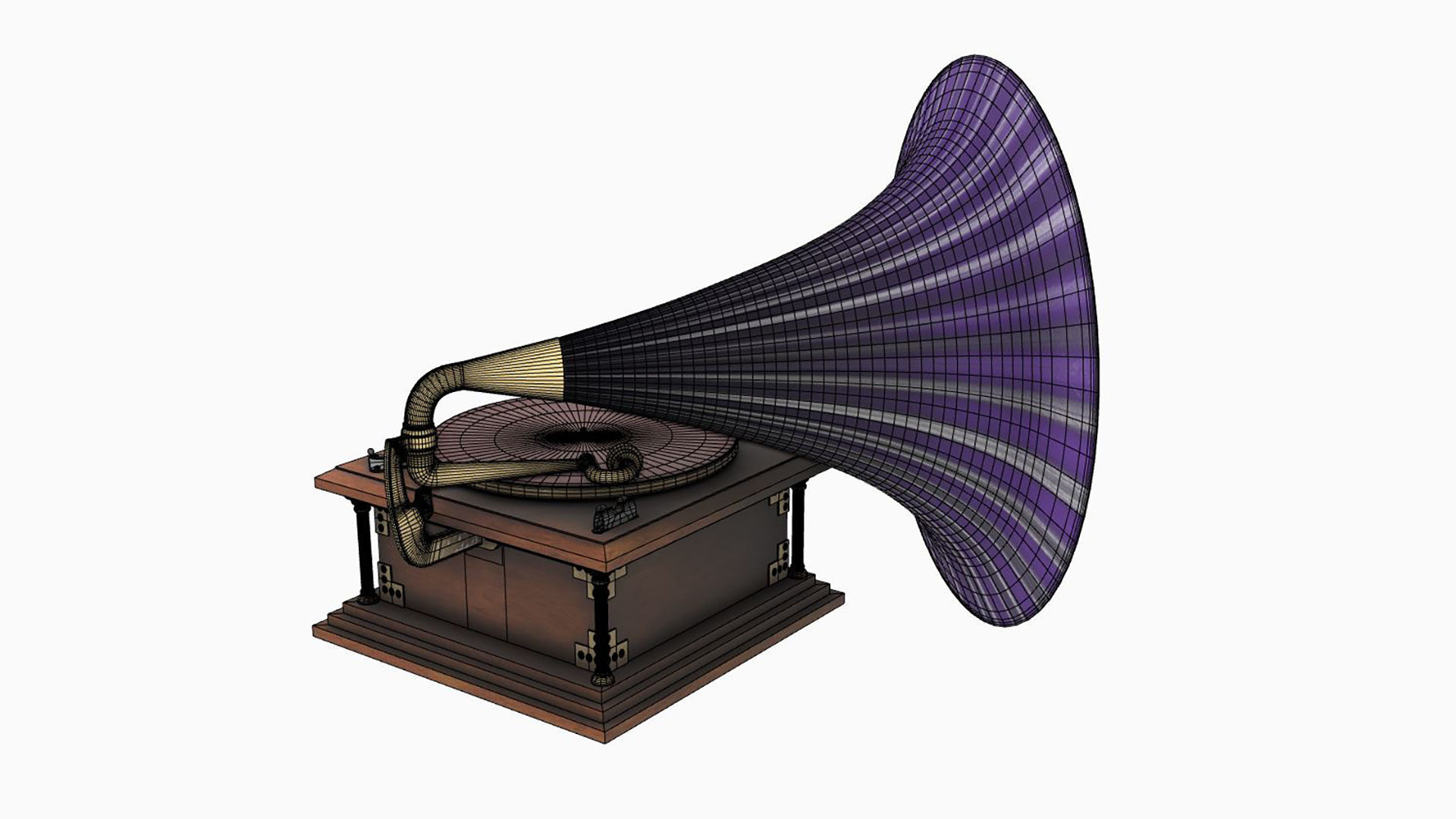 Gramophone free VR / AR / low-poly 3D model | CGTrader