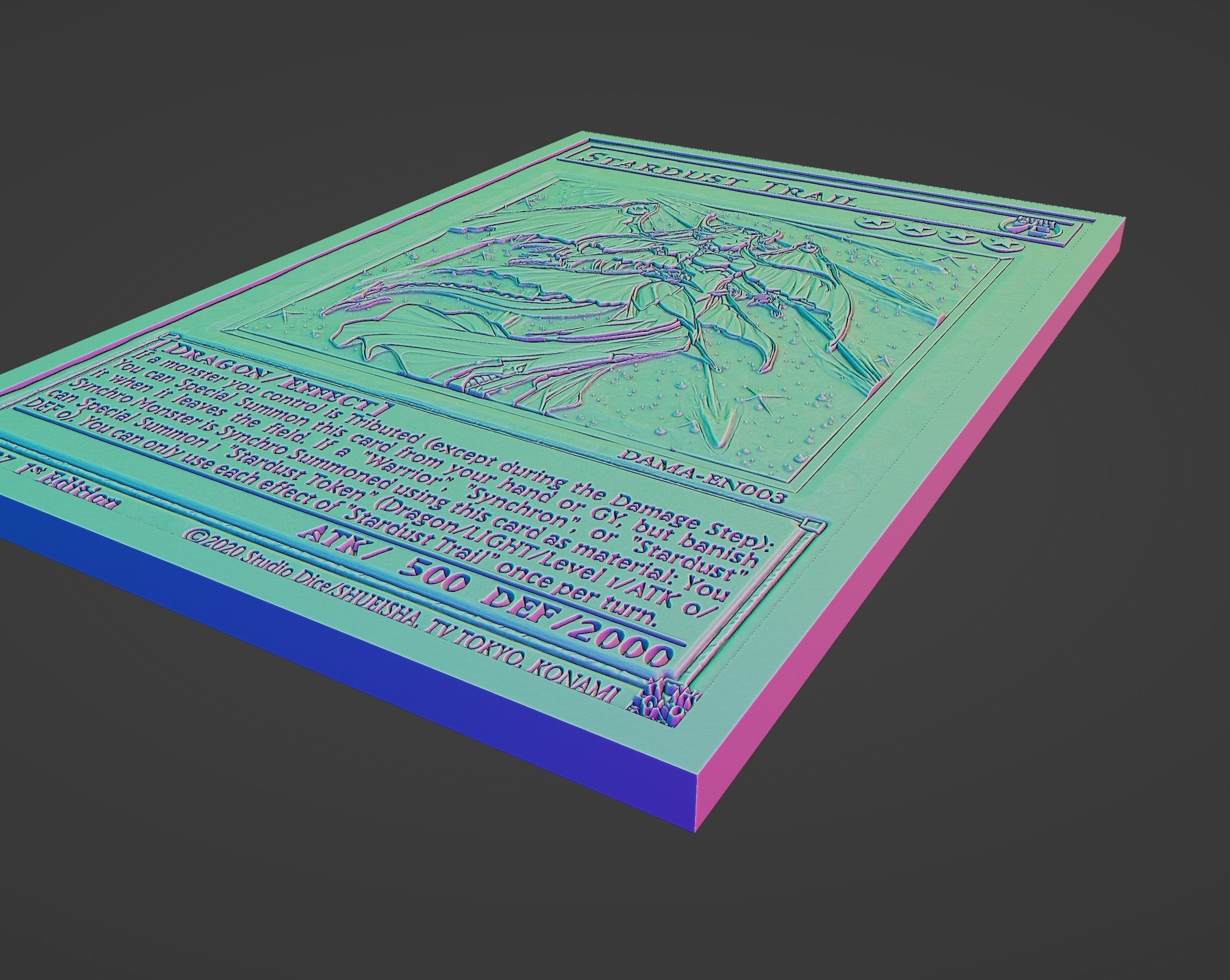 stardust trail - yugioh 3D model 3D printable | CGTrader