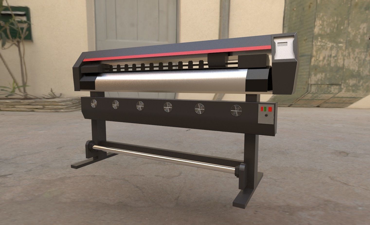 cutting plotter 3d model 3D model | CGTrader