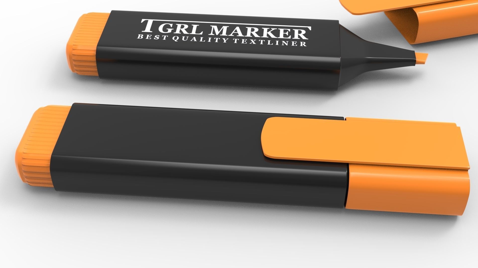 MARKER ORANGE 3D model | CGTrader