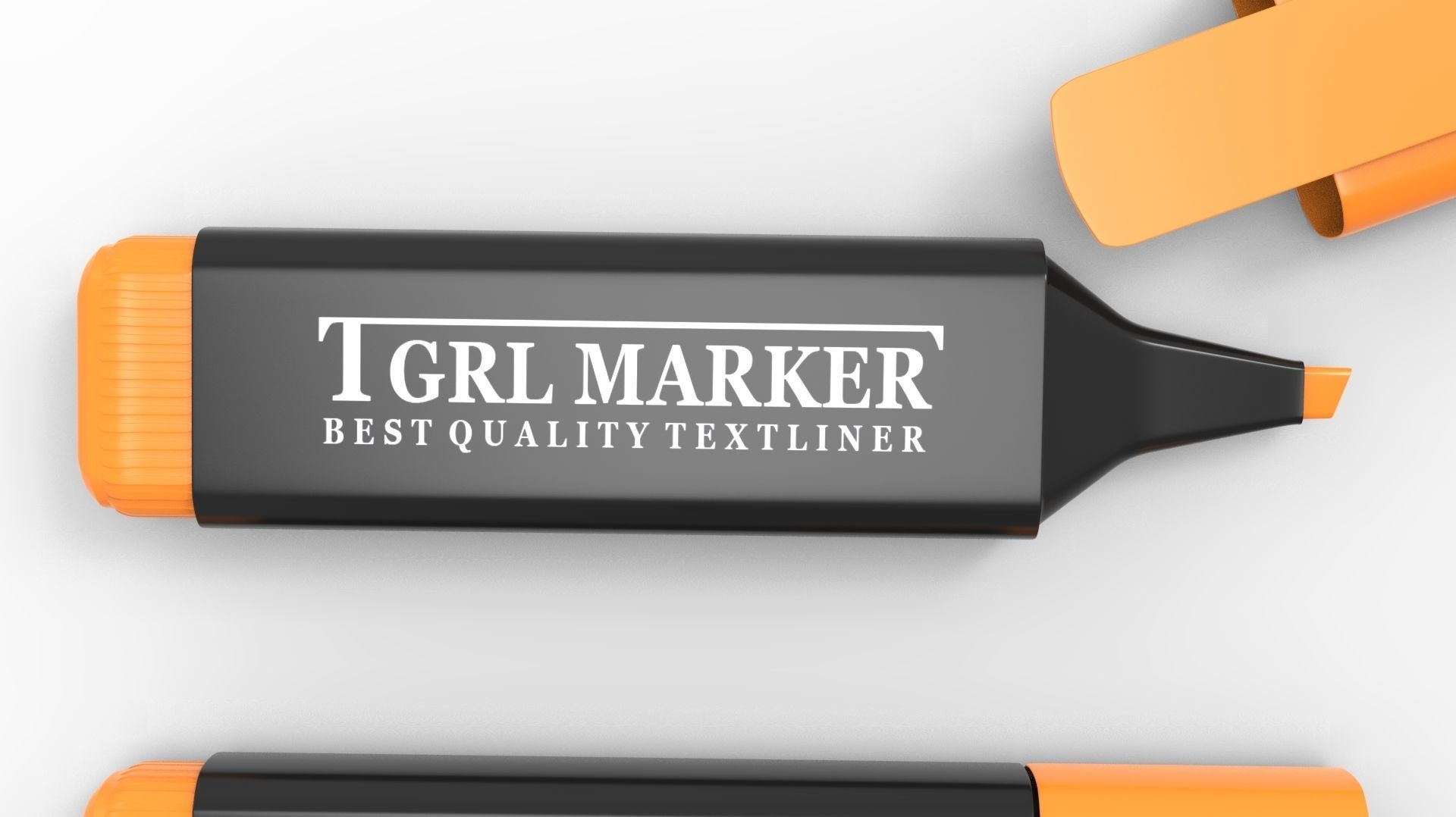 MARKER ORANGE 3D model | CGTrader