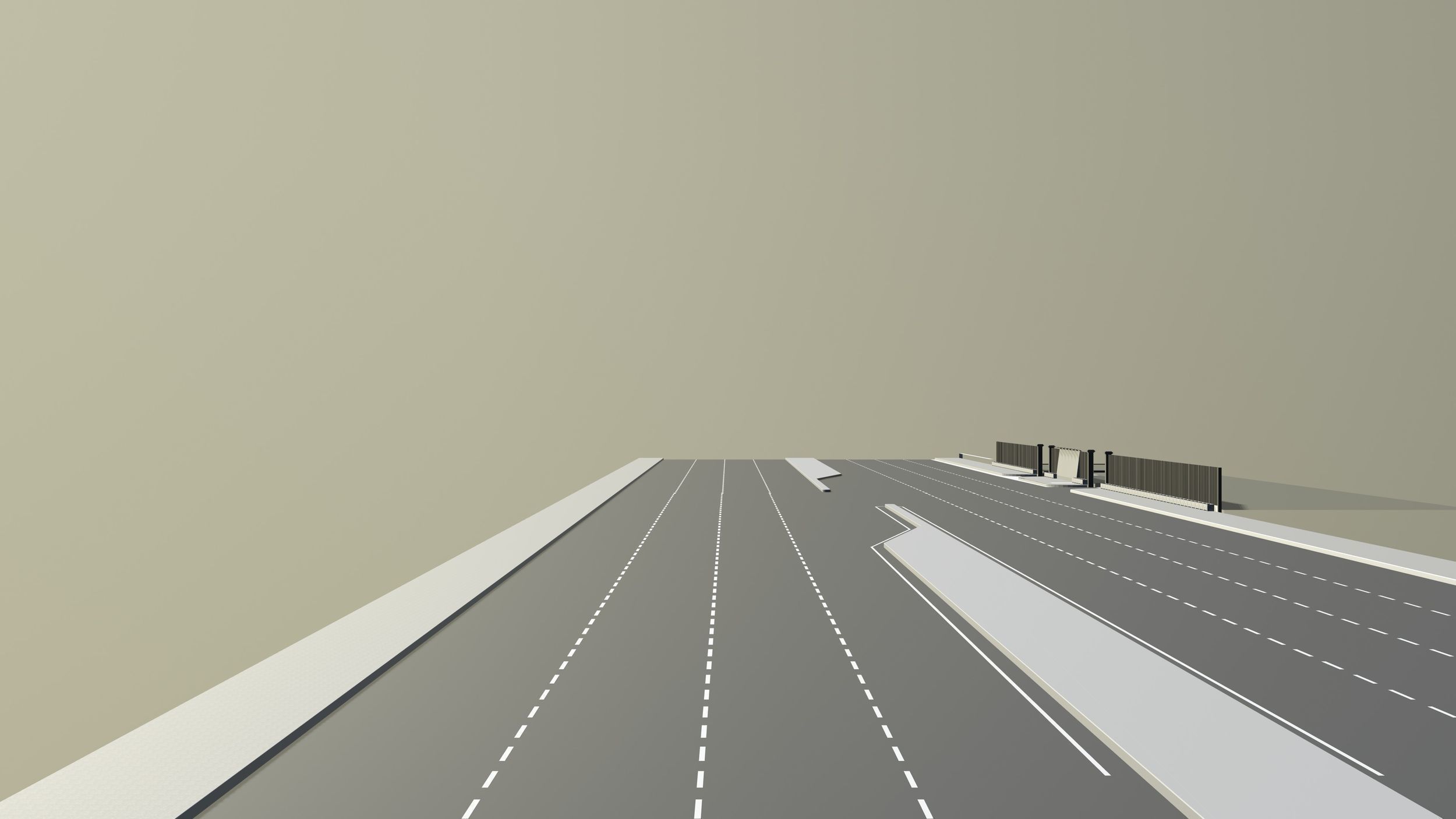 Road scene 3D model | CGTrader