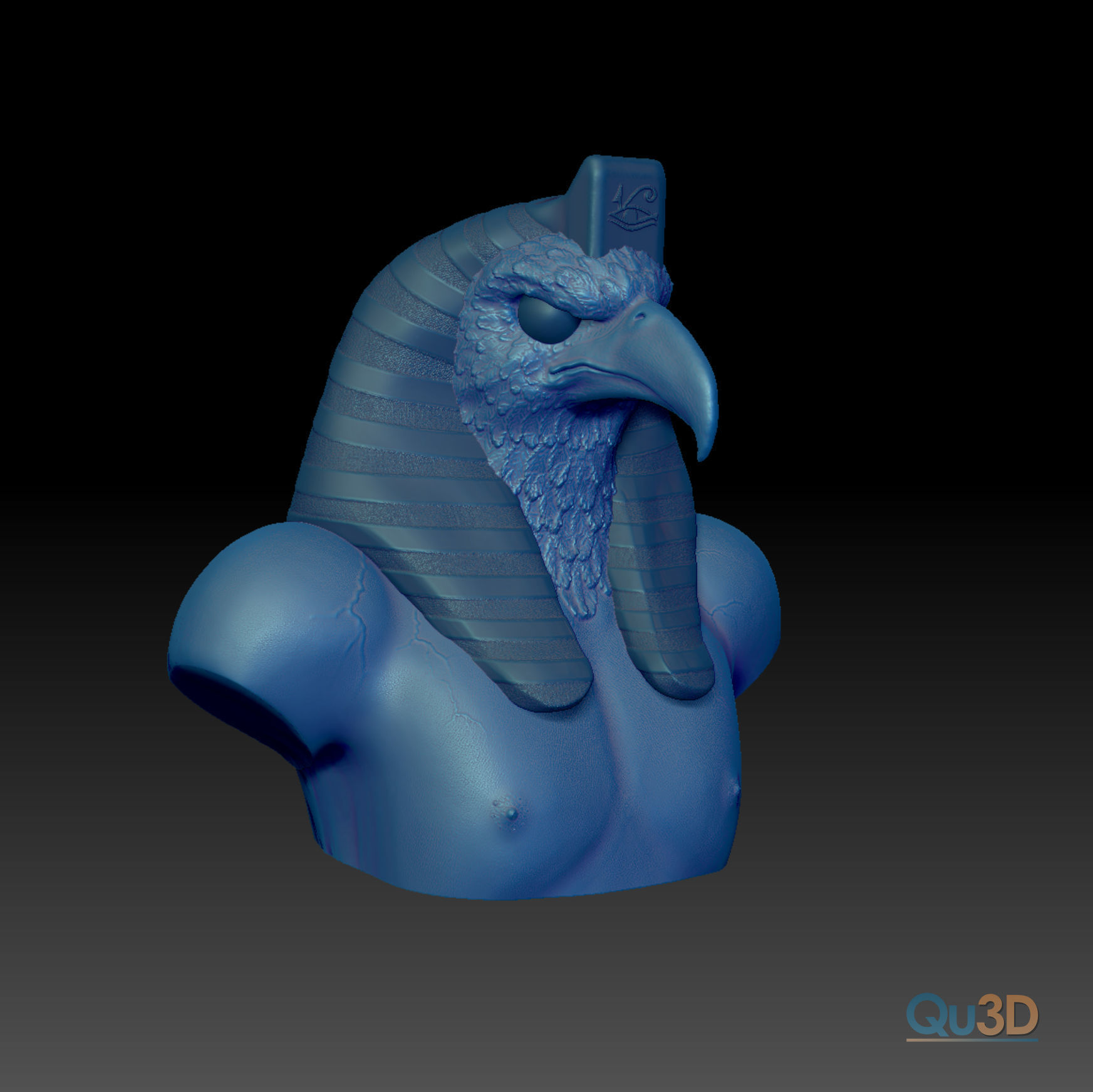 Horus Sun God Anubis Bust 3D model 3D printable | CGTrader
