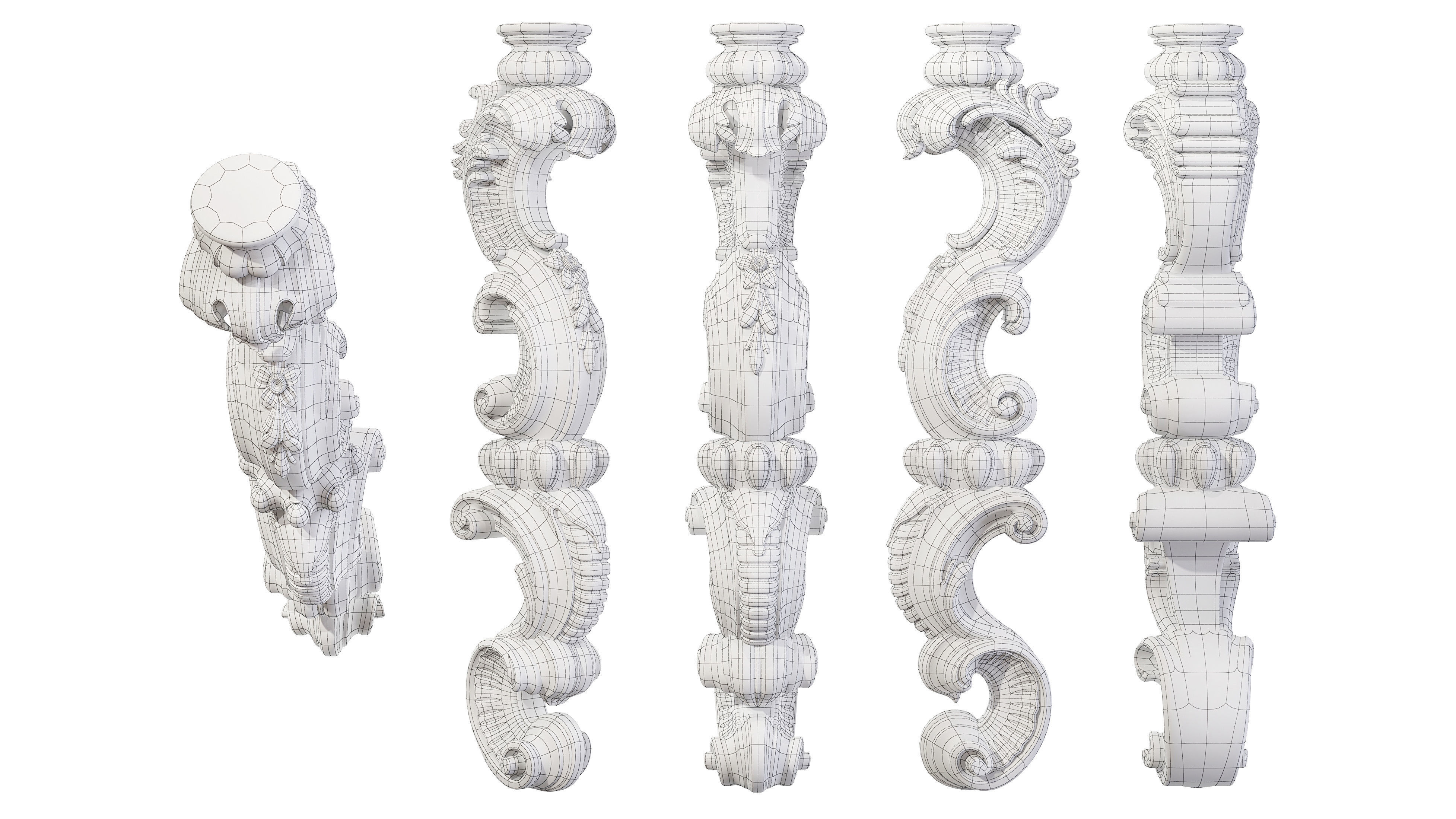 Classic leg 057 3D model | CGTrader