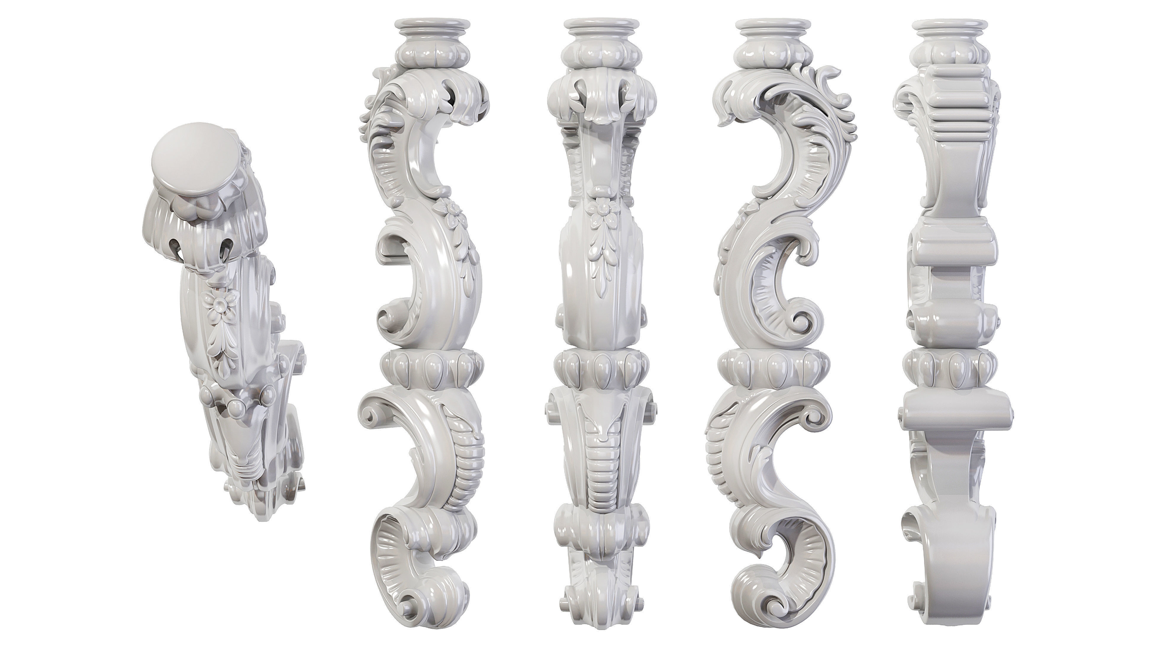 Classic leg 057 3D model | CGTrader