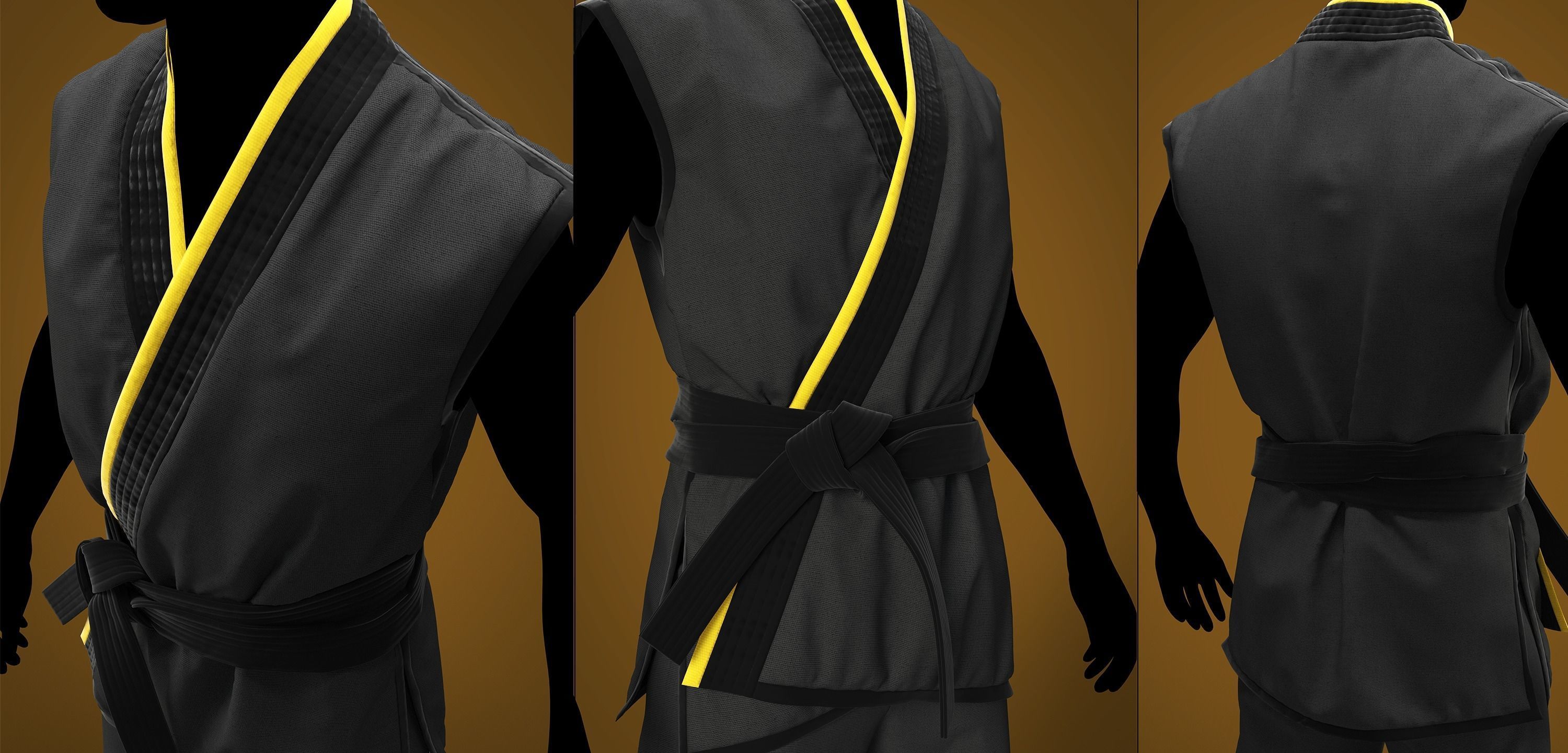 KARATEGI karate uniform 3D model | CGTrader