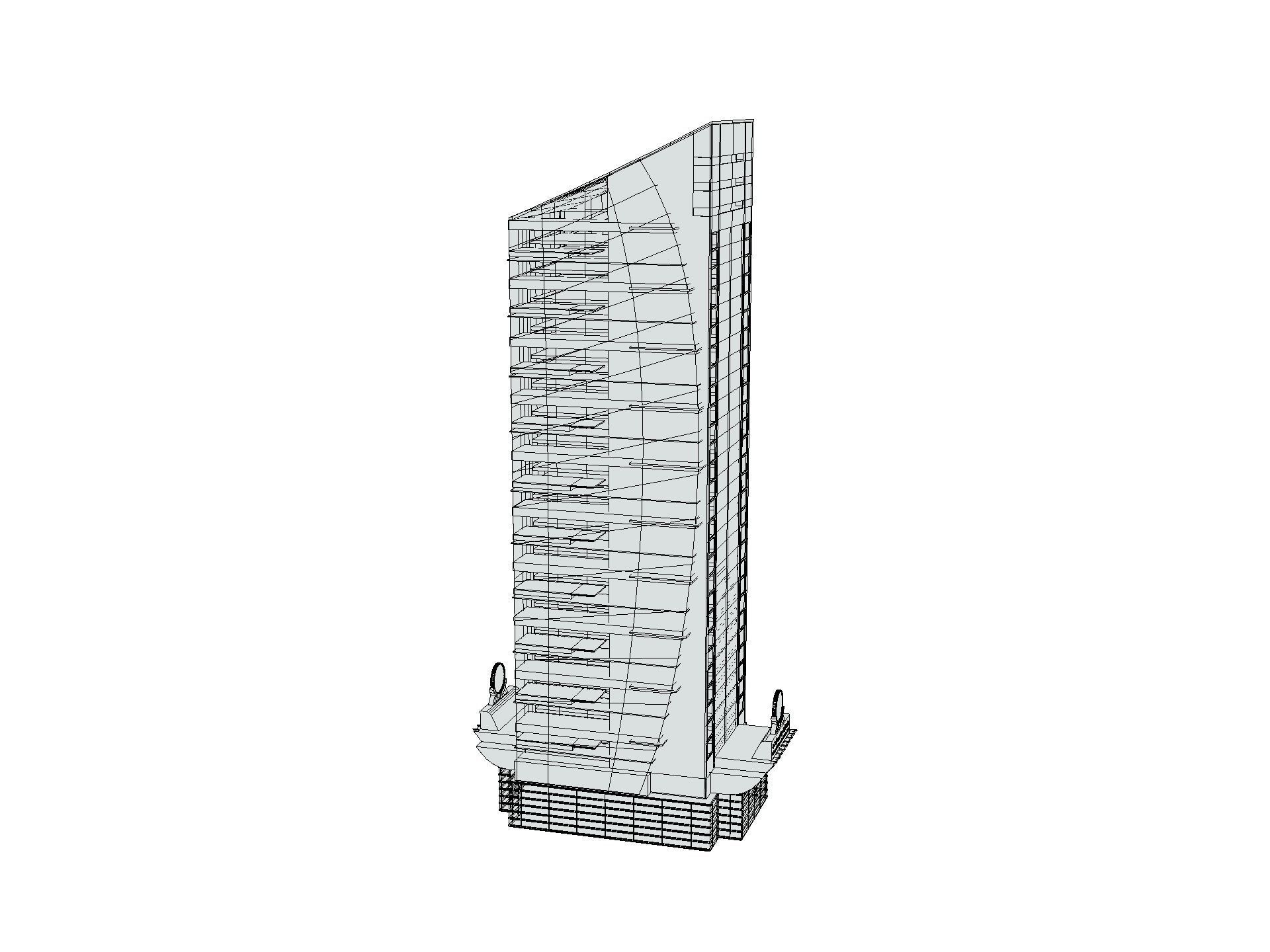 3D model AKH tower - Qatar doha VR / AR / low-poly | CGTrader