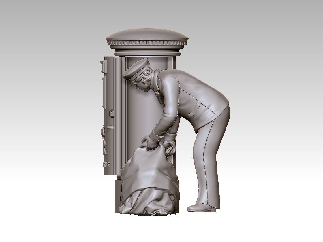 POSTMAN 3D model 3D printable | CGTrader