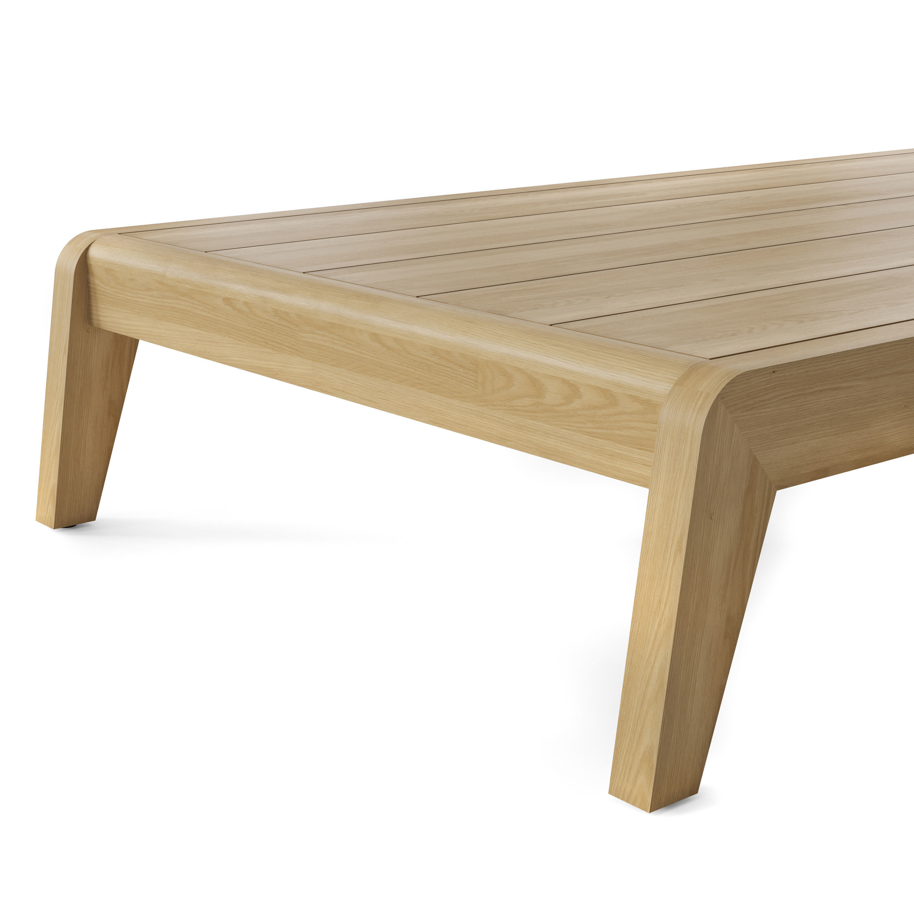RH AVILA TEAK COFFEE TABLE 66 3D model | CGTrader
