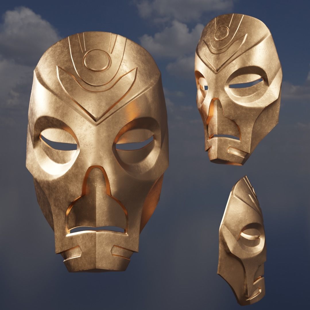 Dragon Priest Mask - TES Skyrim - STL 3d Print file 3D model 3D ...