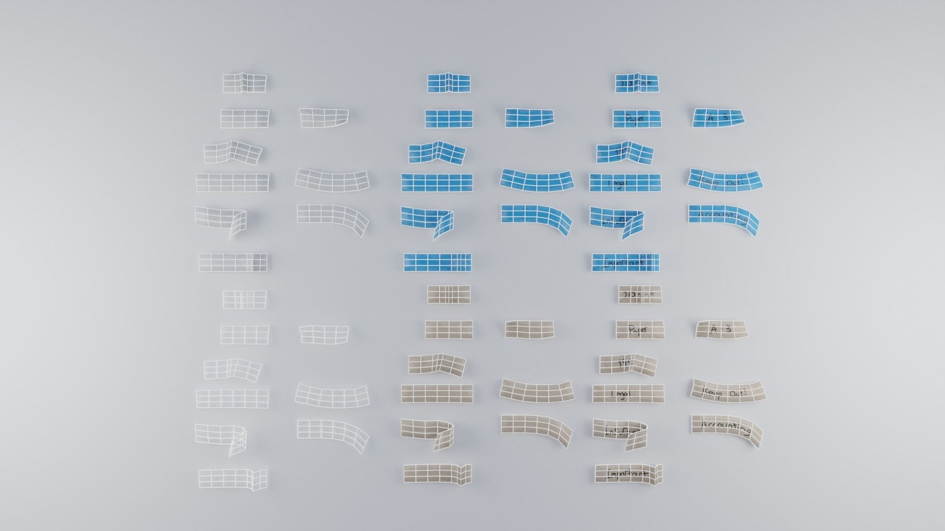3D model Tape Strips VR / AR / low-poly | CGTrader