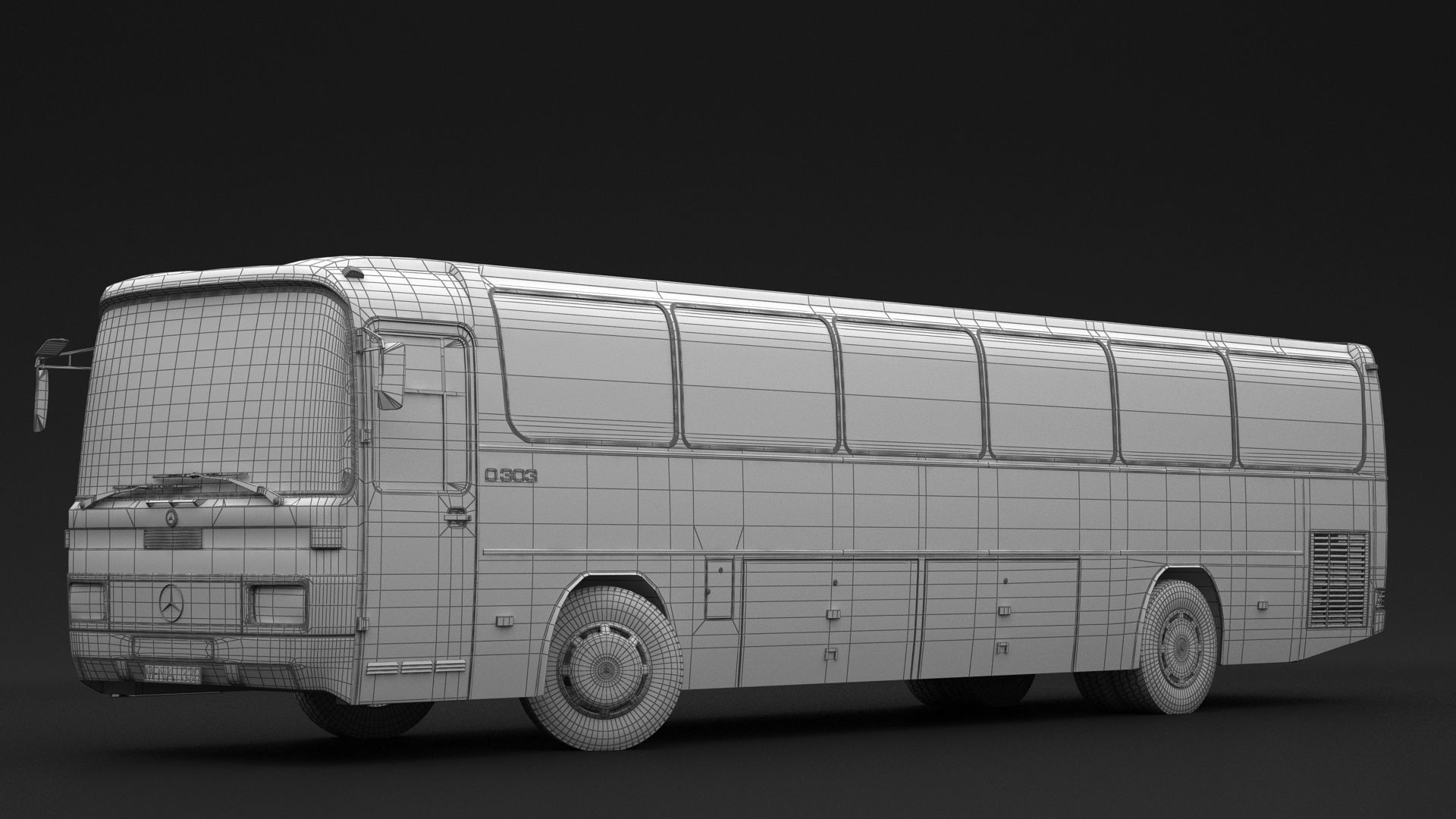 Mercedes Benz O 303 3D model | CGTrader