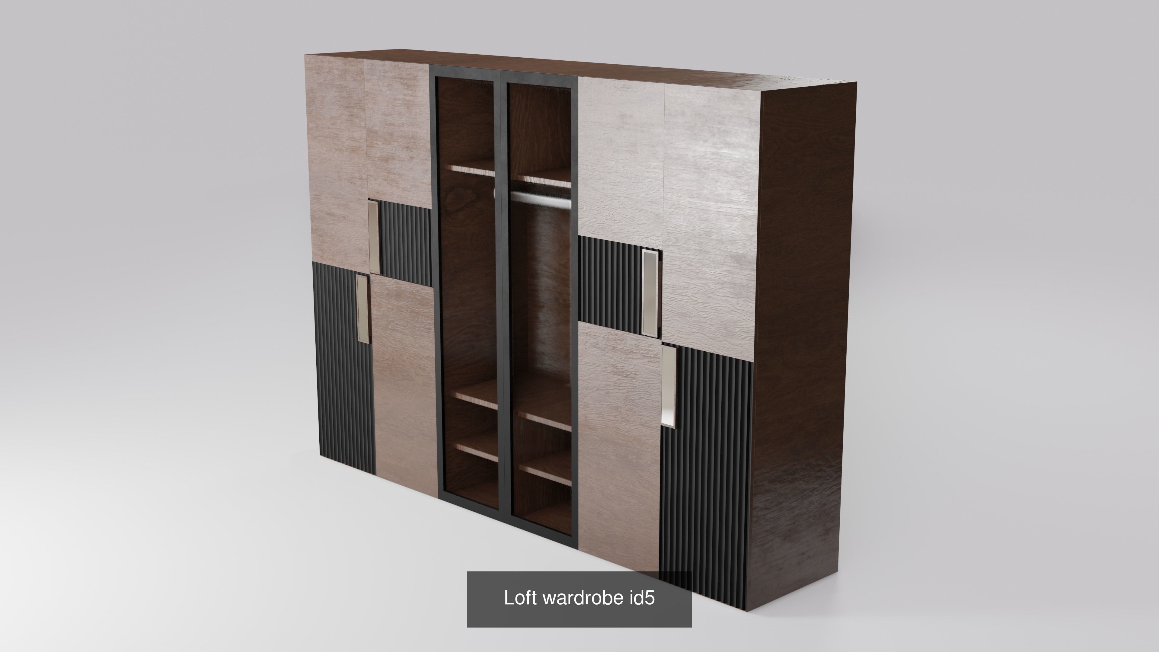 3D Model Collection Modern closet wardrobe pack VR / AR / low-poly | CGTrader