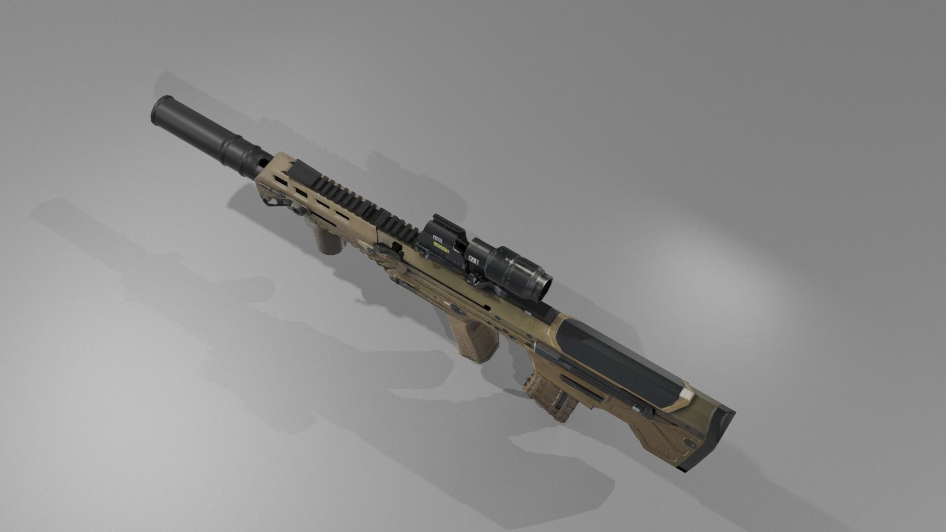 3D model MDR Rifle VR / AR / low-poly | CGTrader