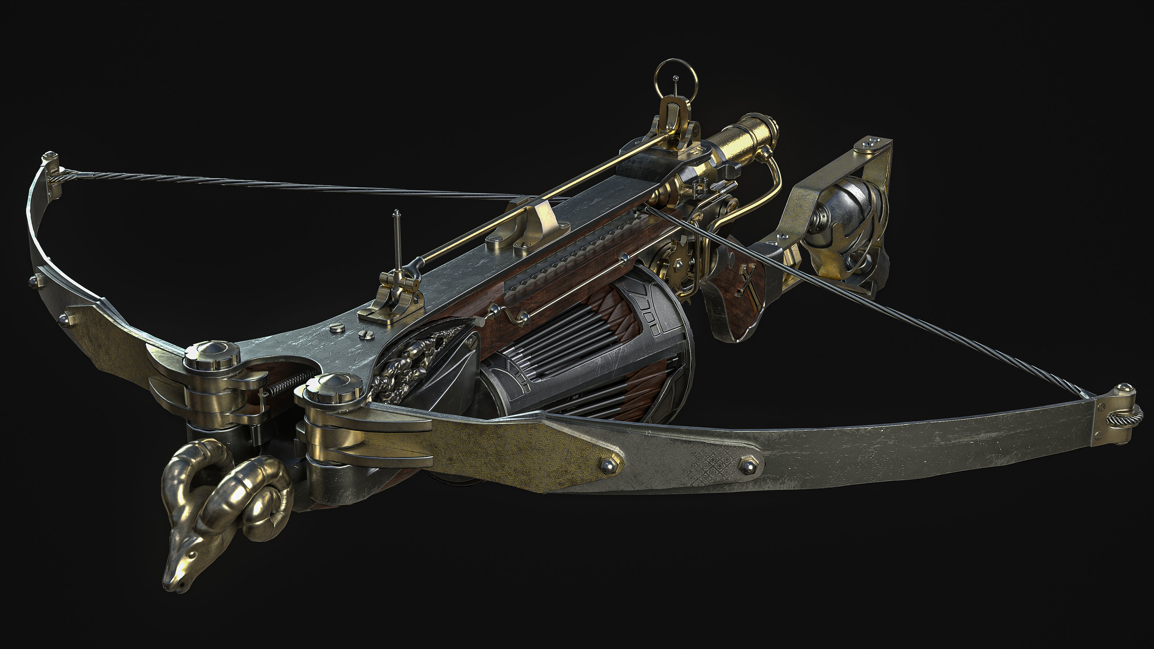 3D model Van Helsing Crossbow VR / AR / low-poly | CGTrader