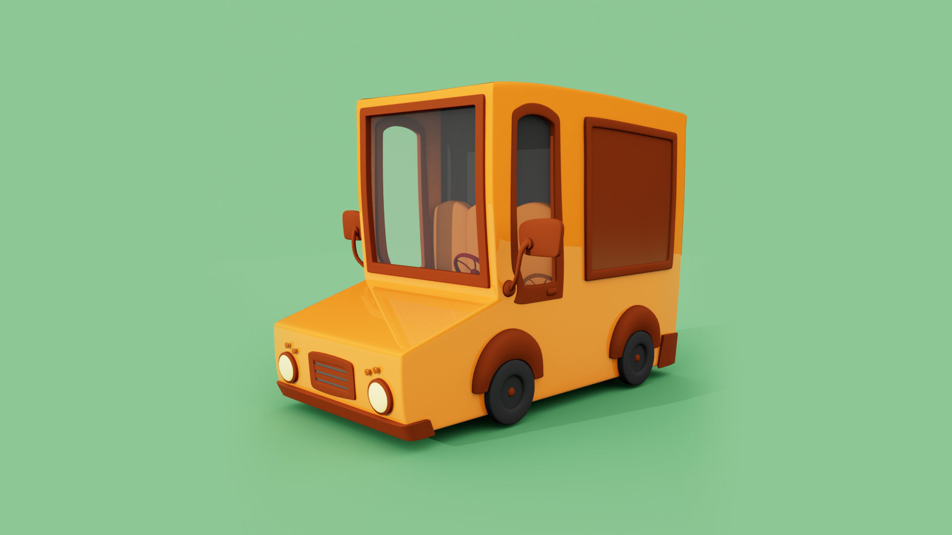 Cartoon Car - Truck - Advertisement Car 3D model | CGTrader