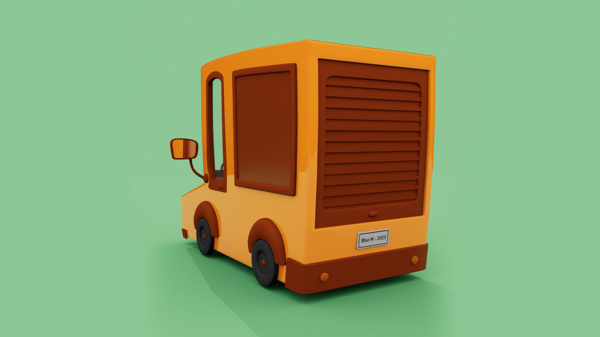 Cartoon Car - Truck - Advertisement Car 3D model | CGTrader