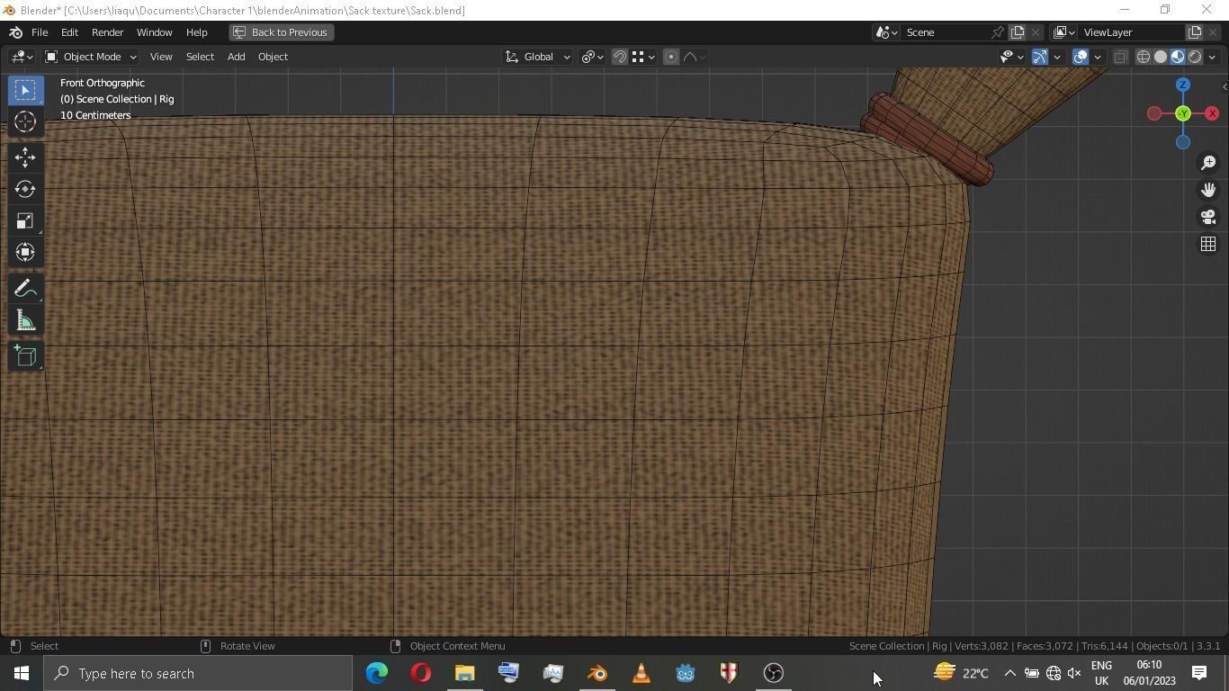 Sack Rigged free VR / AR / low-poly 3D model animated rigged | CGTrader