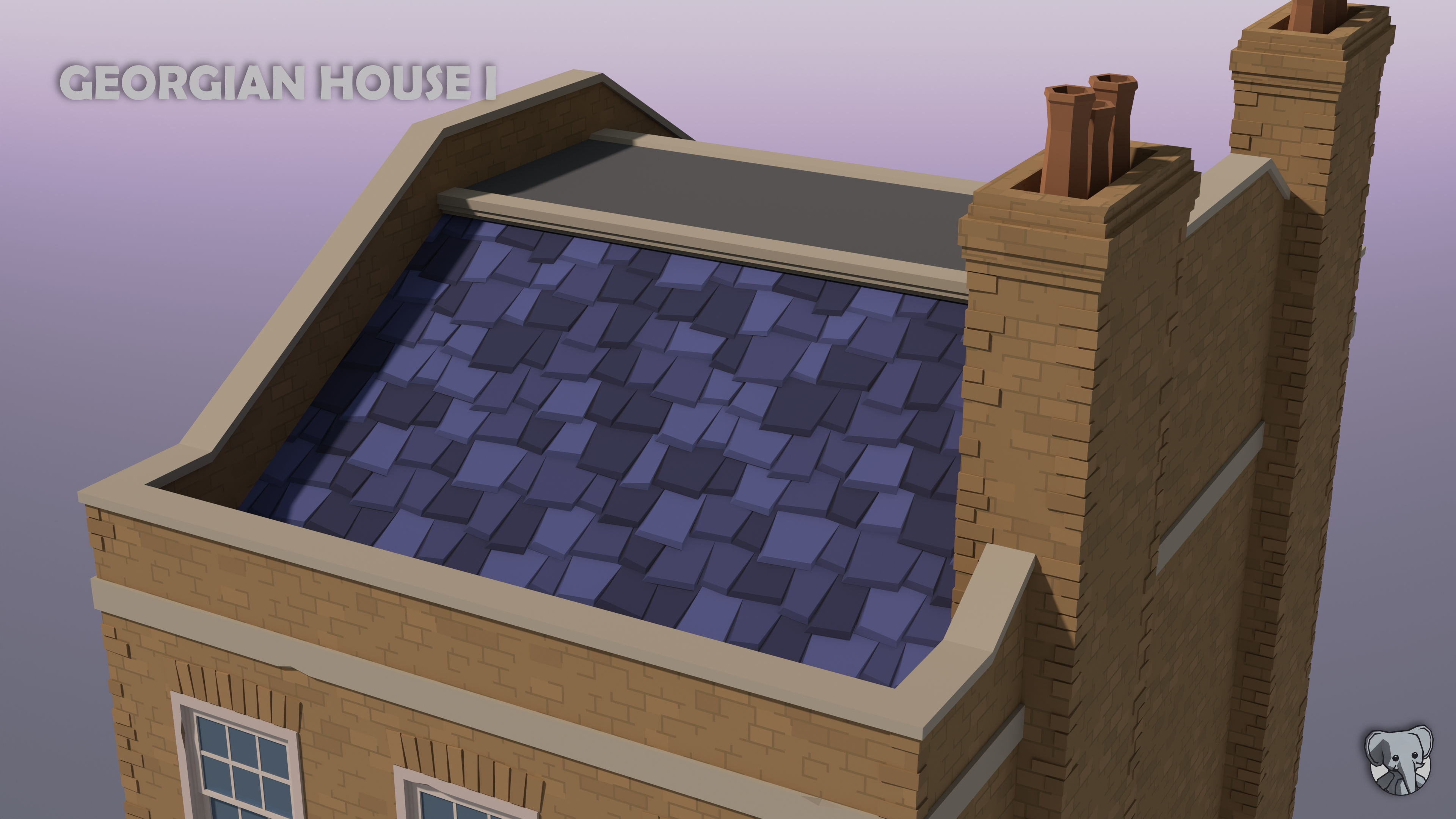 3D model Georgian House I VR / AR / low-poly | CGTrader