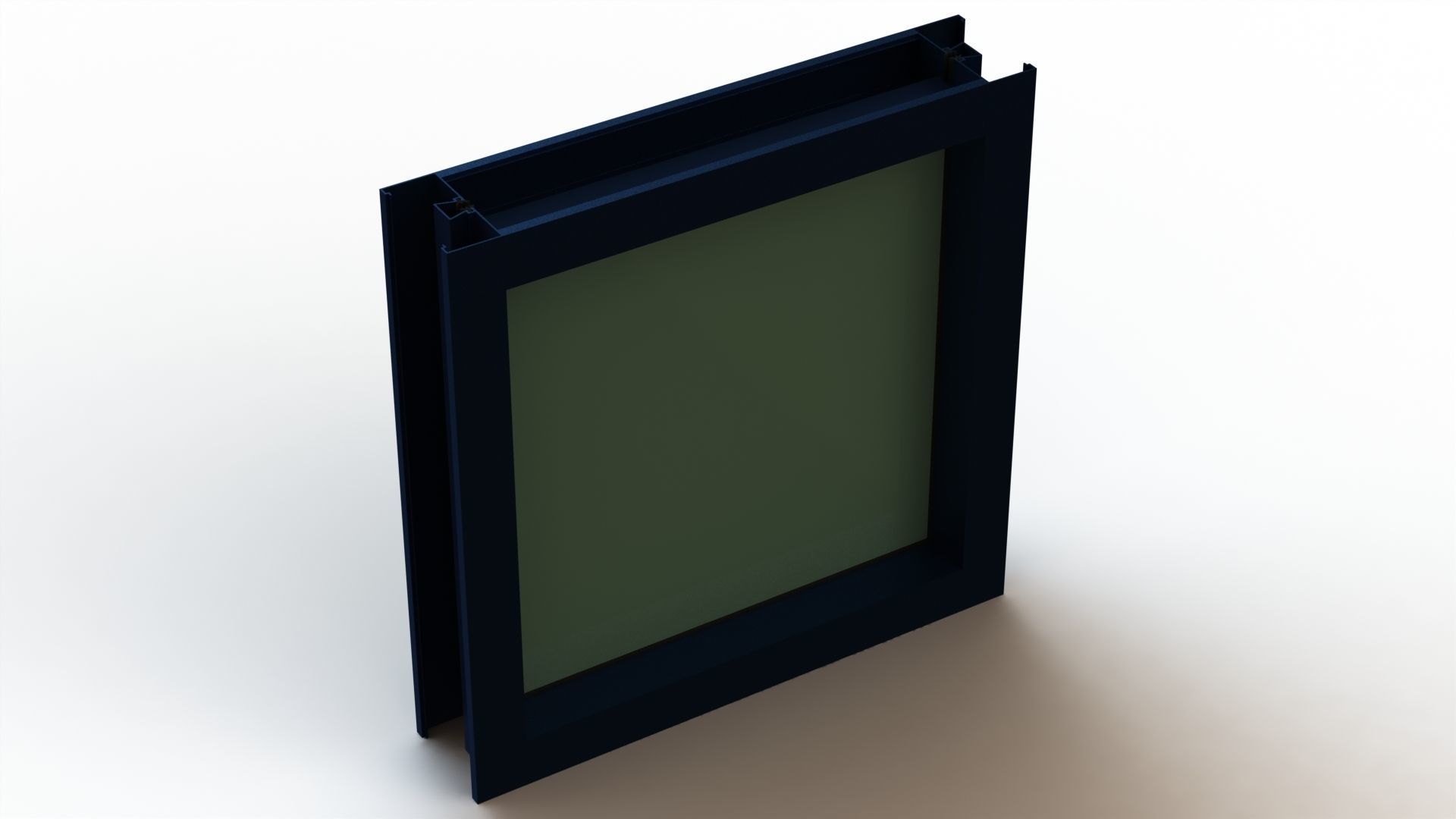 Aluminium Glass Fixed Window 3D model | CGTrader