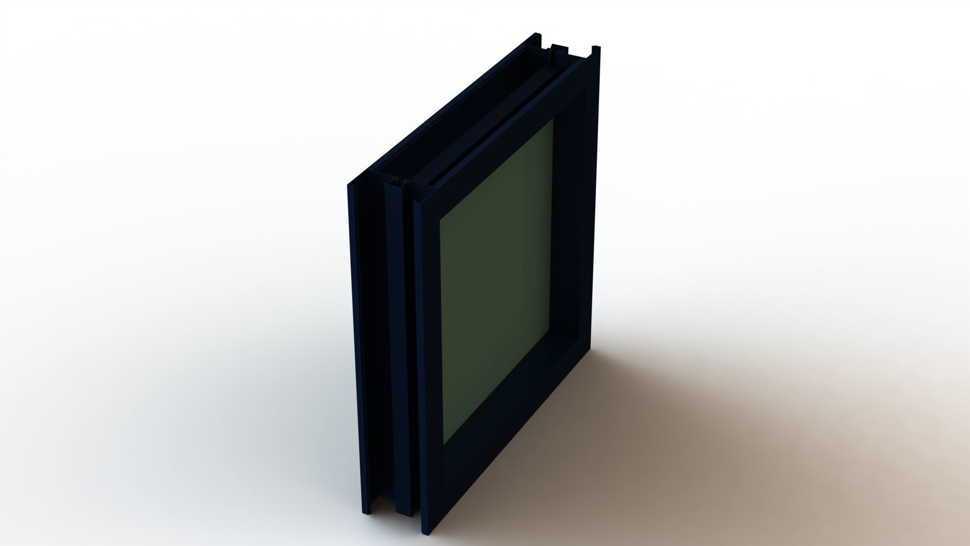 Aluminium Glass Fixed Window 3D model | CGTrader