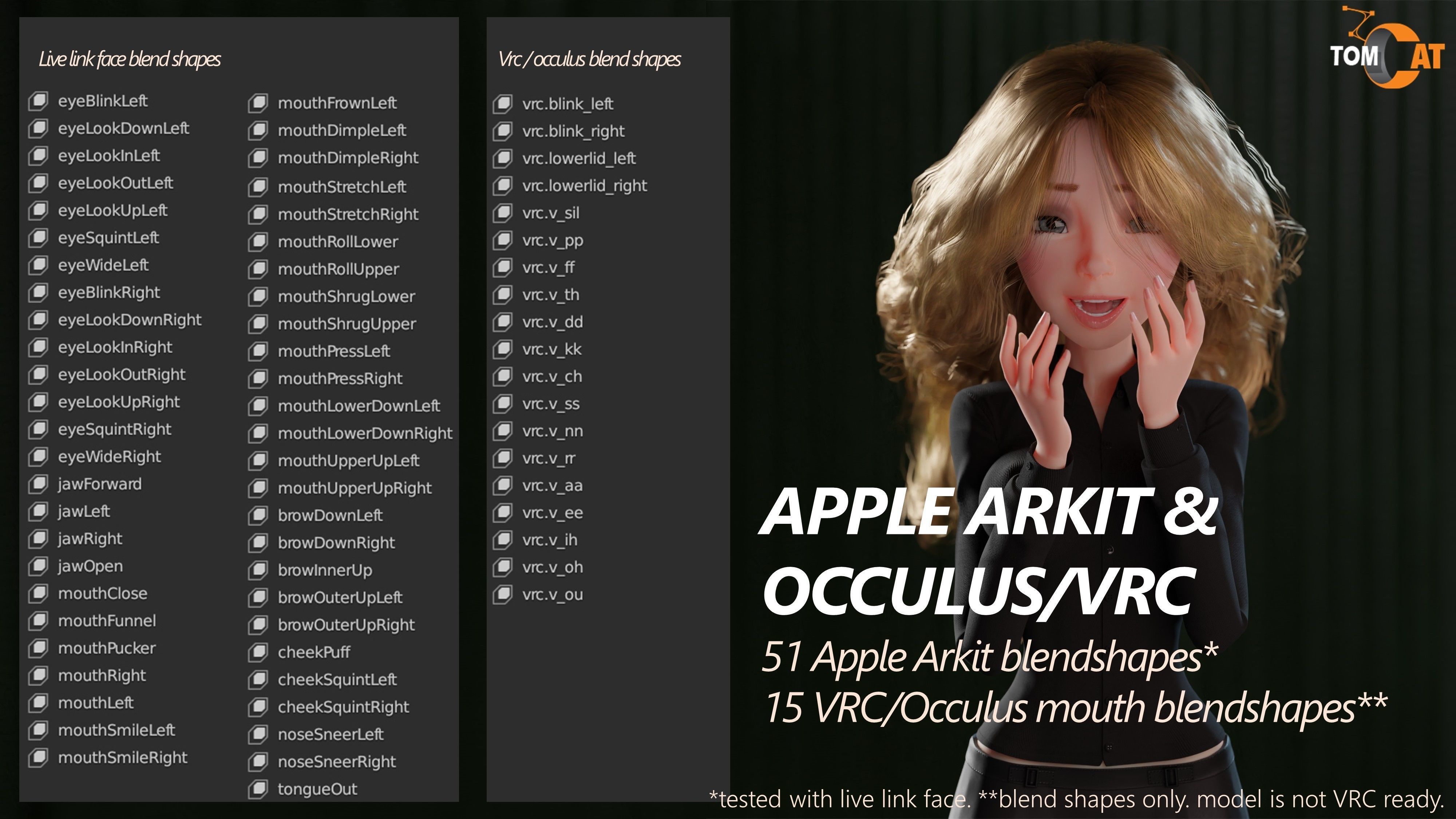 3D model Anika Rigged woman for Blender VR / AR / low-poly | CGTrader