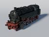 Historical German BR95 steam engine 3D model | CGTrader