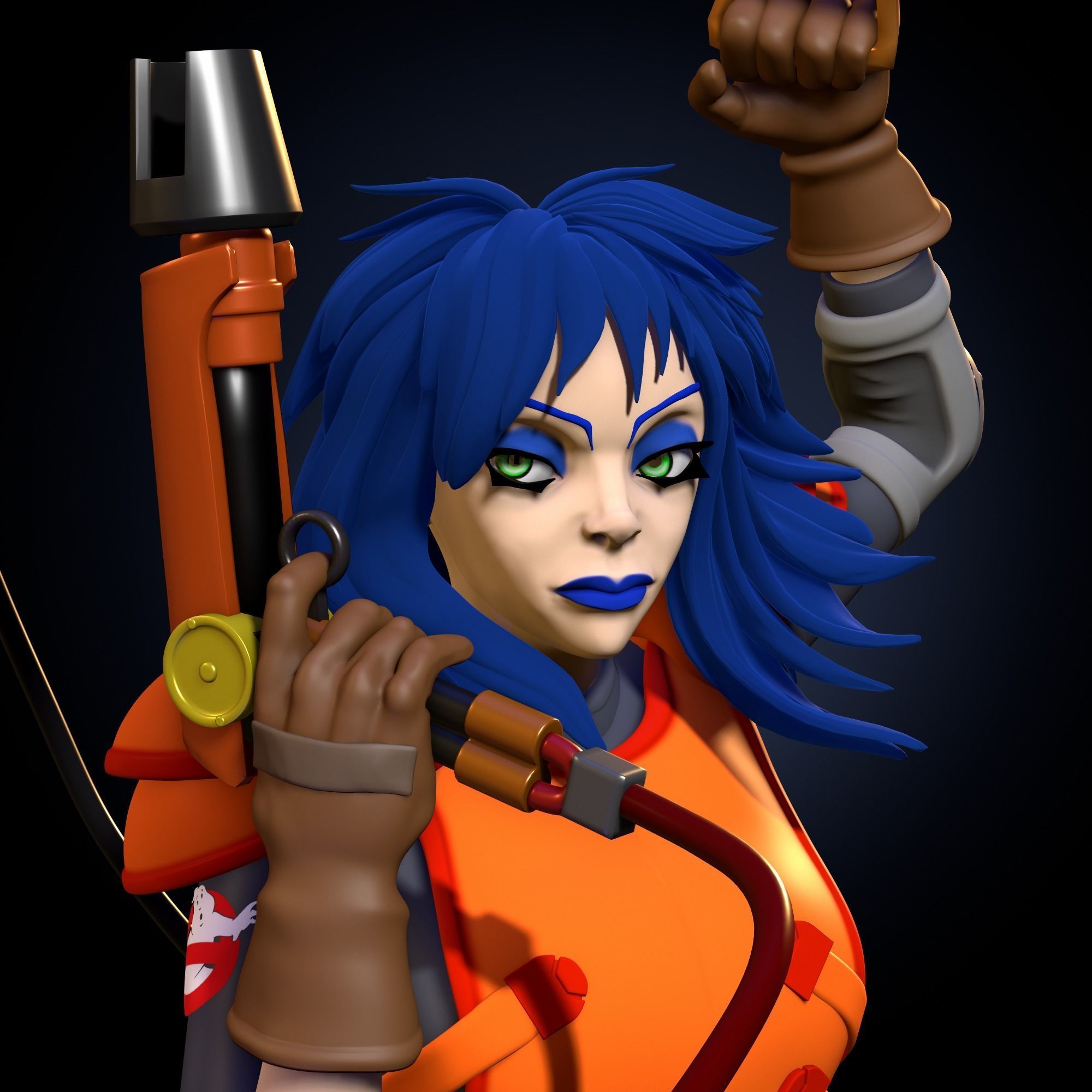 Kylie Griffin from Extreme Ghostbusters 3D model 3D printable | CGTrader