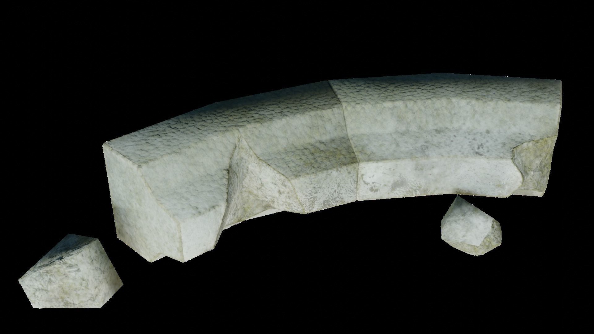 3D model Ancient Stone Ruins - Shrine Pillars Rubble 9 Piece Set VR ...