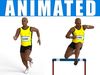 Athlete Action - Hurdles 3D model animated rigged | CGTrader