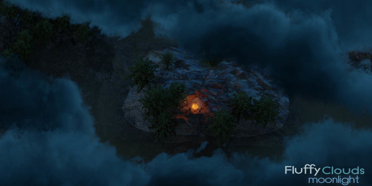 Fluffy Clouds Pack 04 and Cloud Node Shader for Blender 3D model | CGTrader