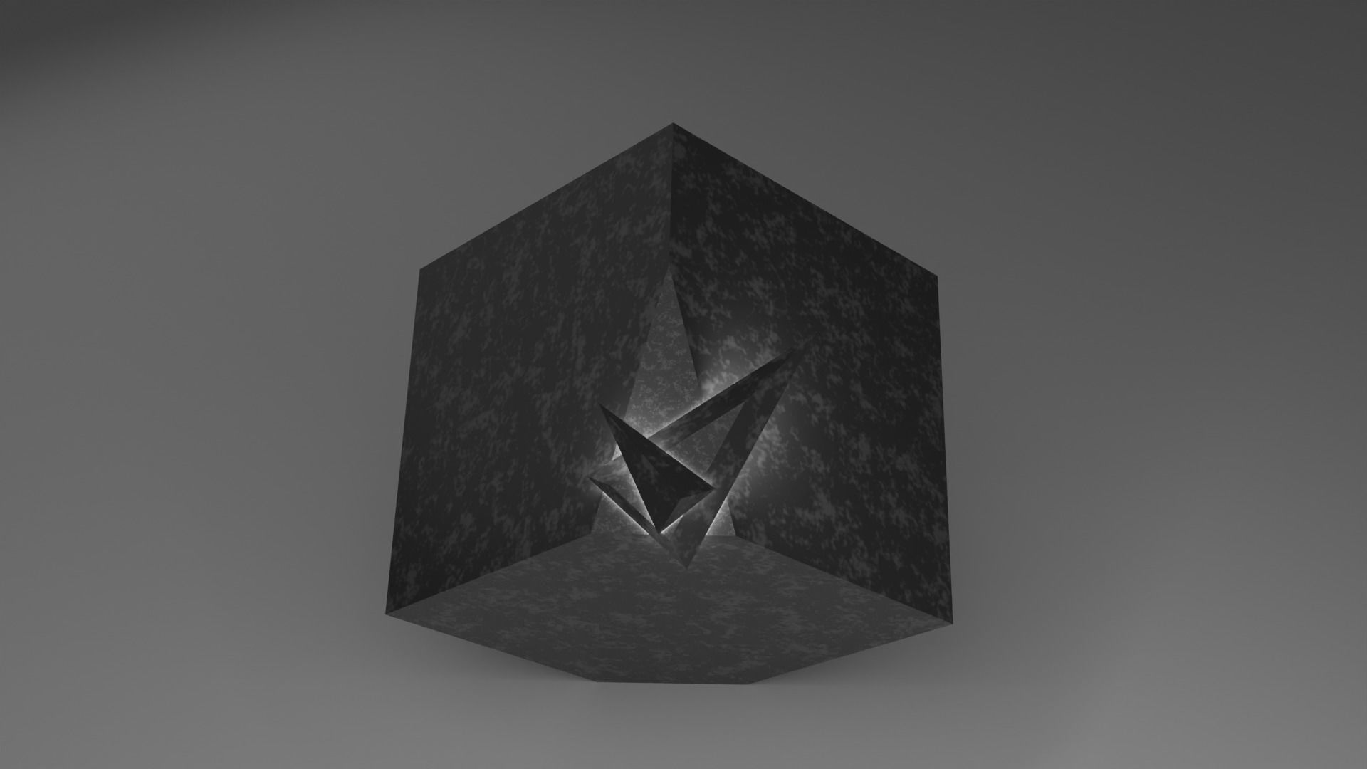 3D model Minimalist Analogue Cube Clock VR / AR / low-poly | CGTrader