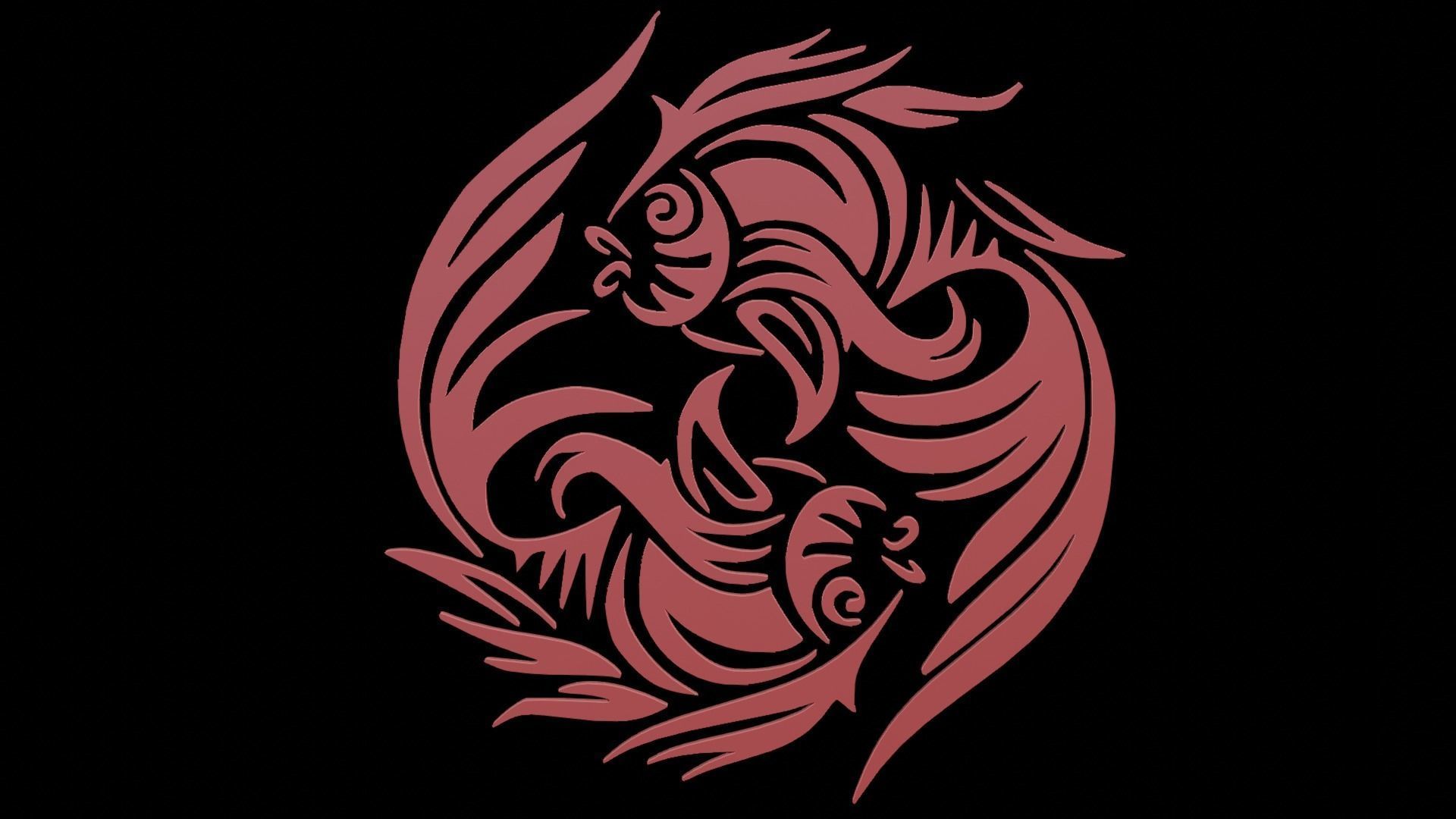 Pisces Fish 3D model 3D printable | CGTrader