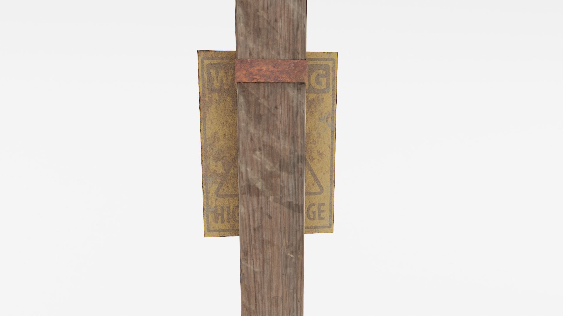 3D model Electric wooden pole da1 VR / AR / low-poly | CGTrader